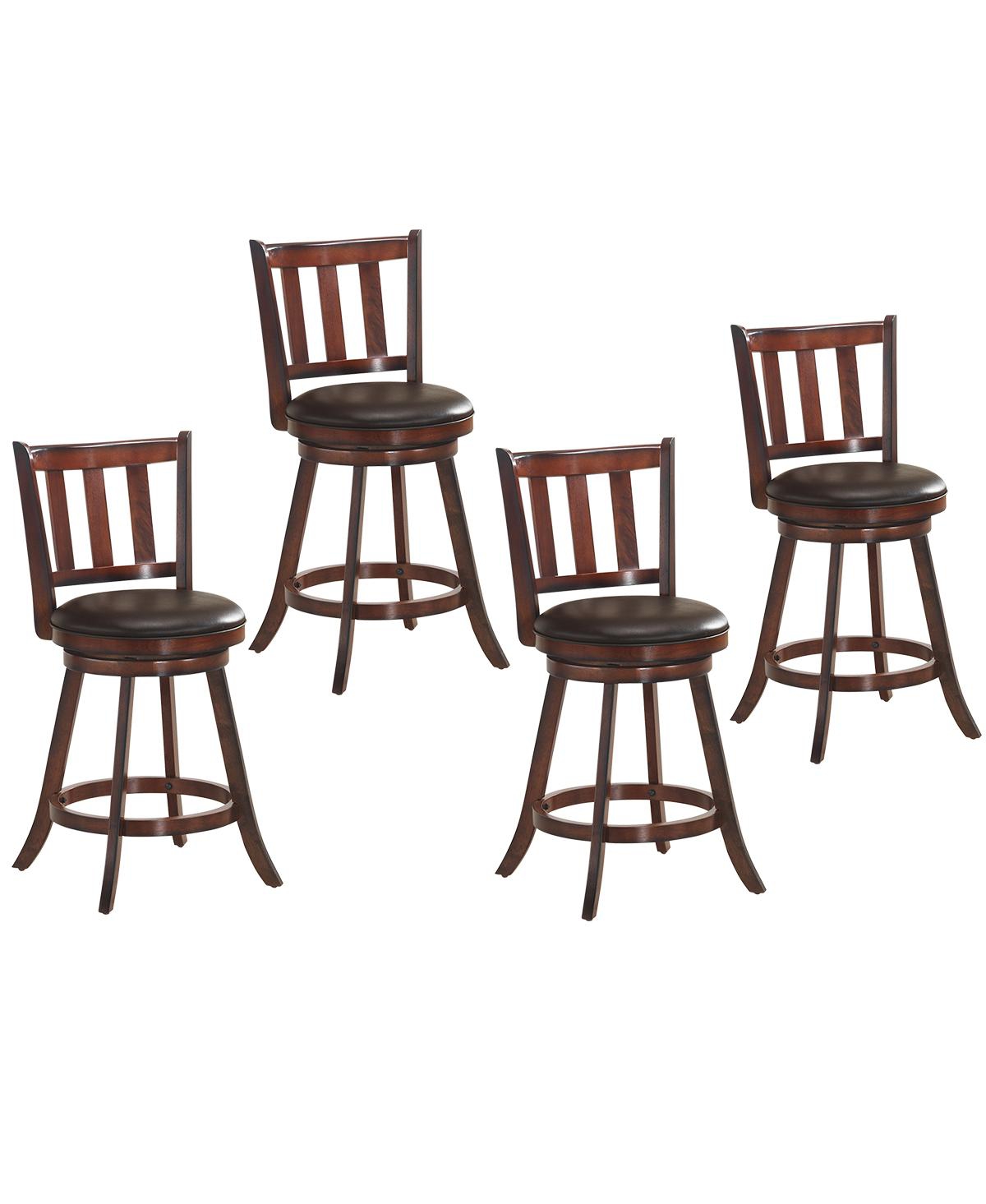 Click here for Costway 25 Swivel Bar stool Leather Padded Dining... prices