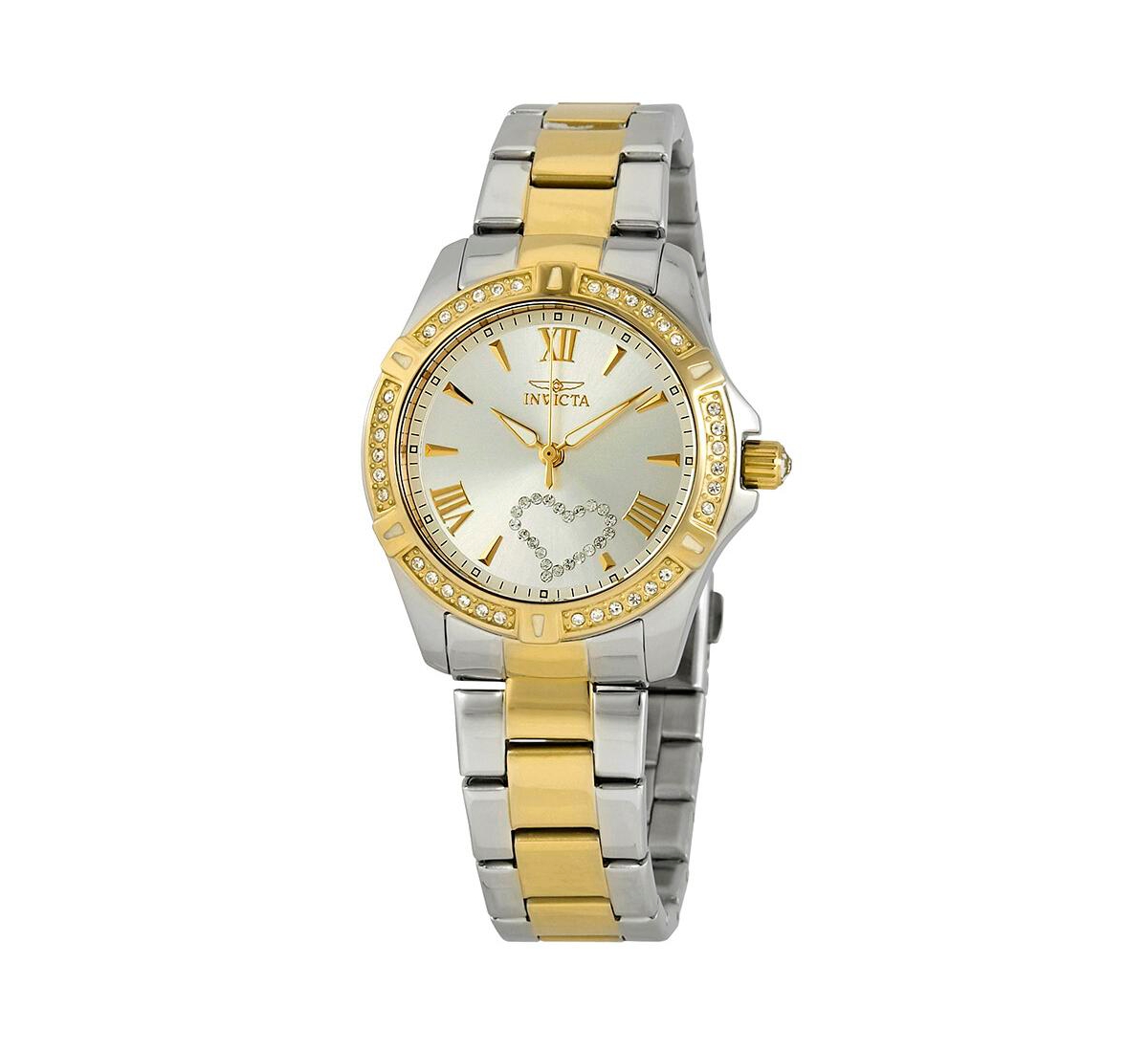 Click here for Invicta Womens 21418 Angel Quartz 3 Hand Silver Di... prices