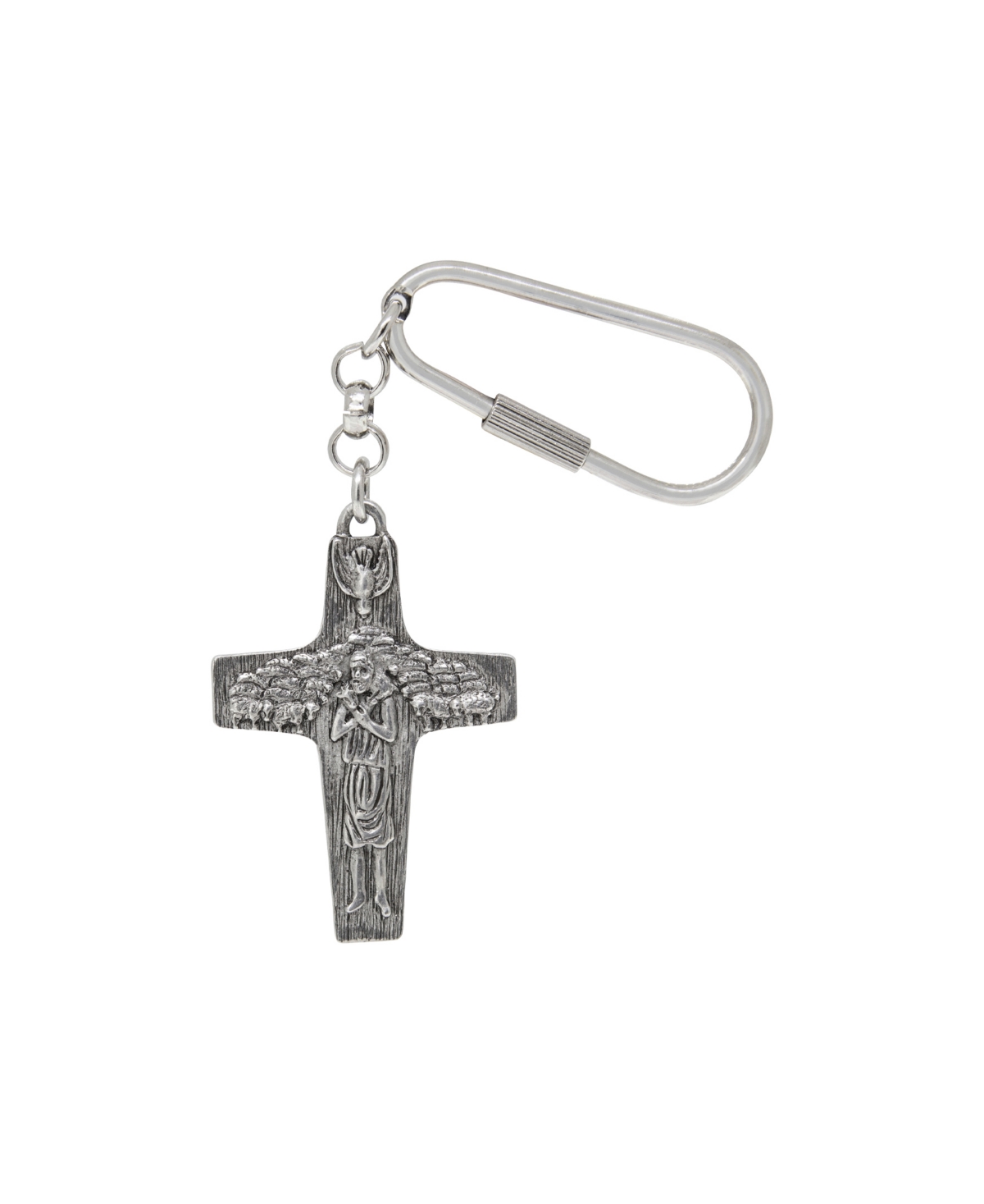 Click here for Symbols of Faith Silver Tone Pope Francis Cross Ke... prices