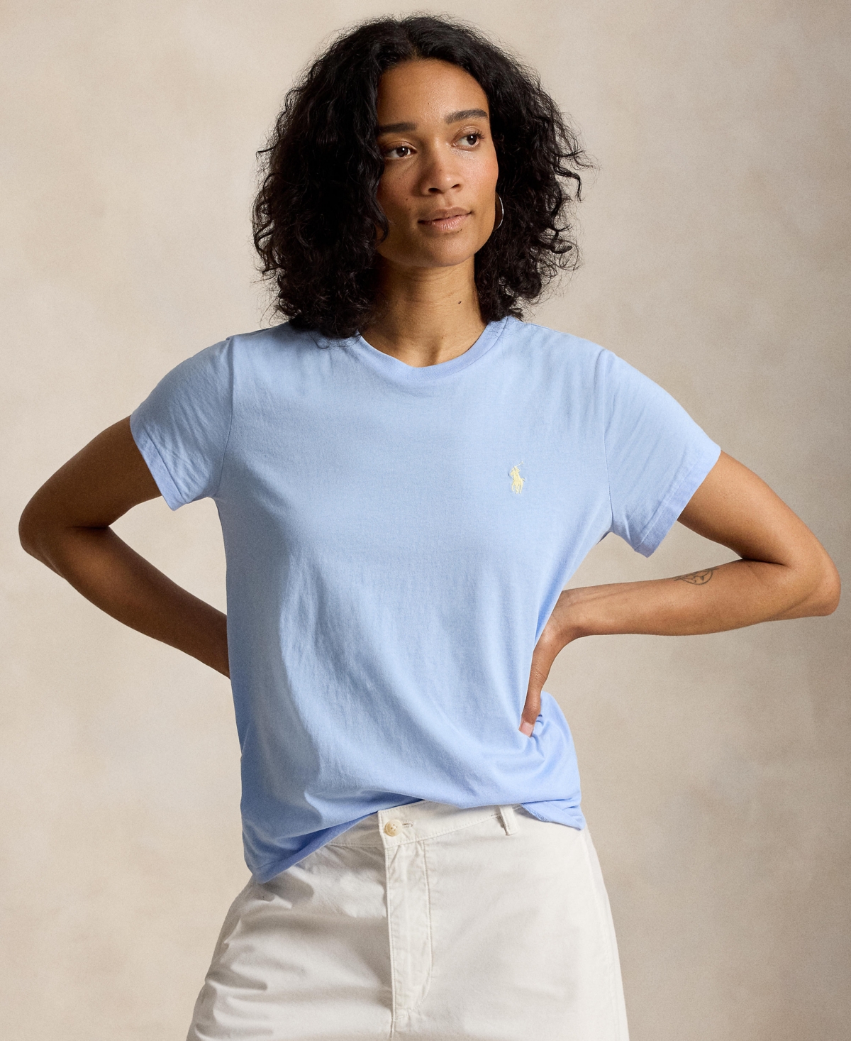 Click here for Polo Ralph Lauren Womens Crewneck T-Shirt - Baby B... prices