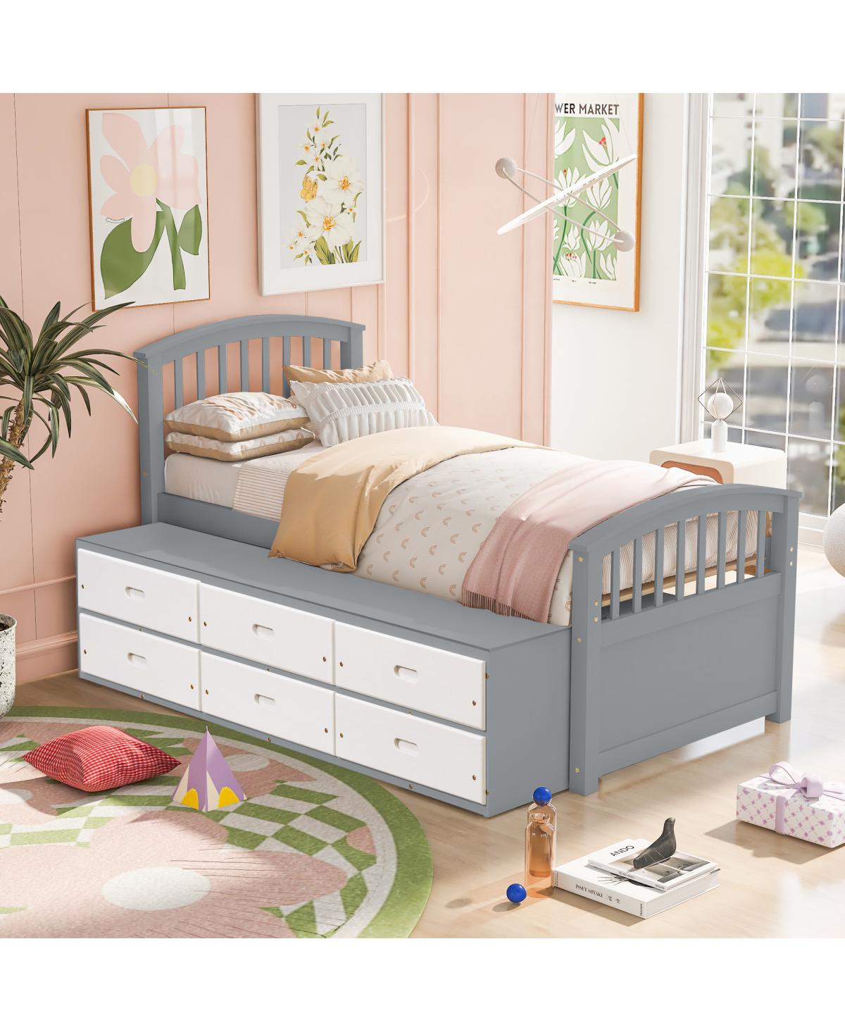 Click here for Streamdale Furniture Twin Size Platform Storage Be... prices