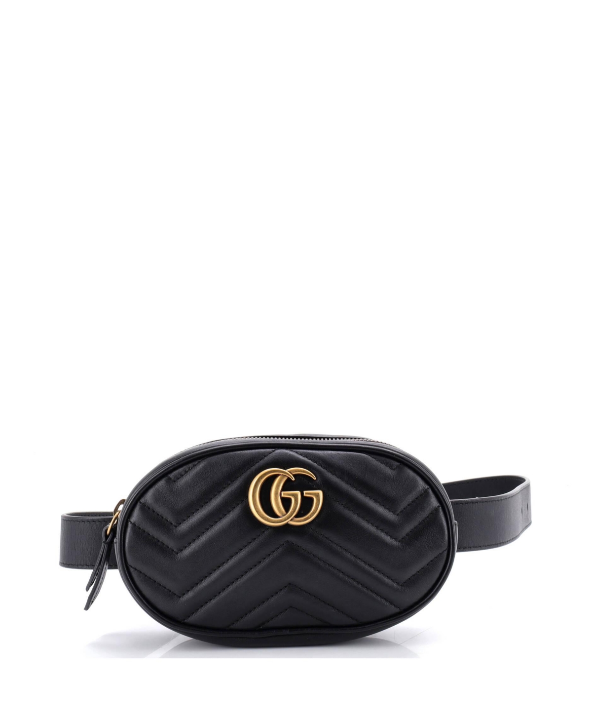 Click here for Pre-Owned Gucci Gg Marmont Belt Bag Matelasse Leat... prices