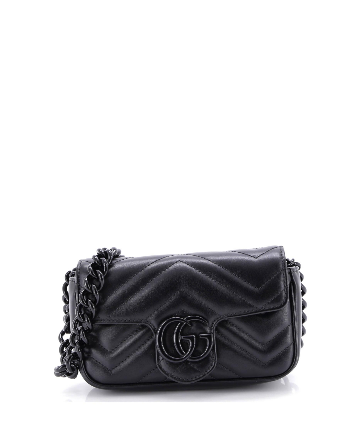 Click here for Pre-Owned Gucci Gg Marmont Flap Belt Bag Matelasse... prices