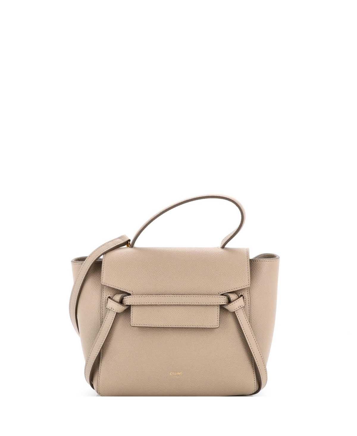 Click here for Pre-Owned Celine Nano Belt Bag Textured Leather -... prices