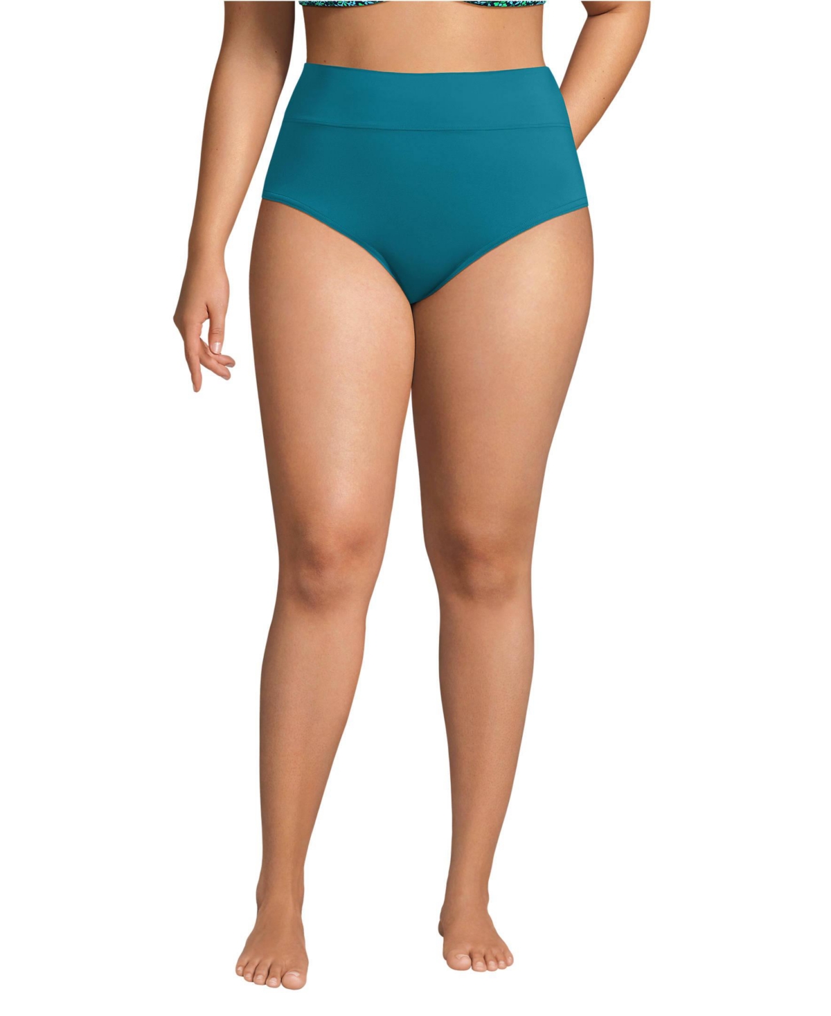 Click here for Lands End Plus Size Pinchless High Waisted Bikini... prices