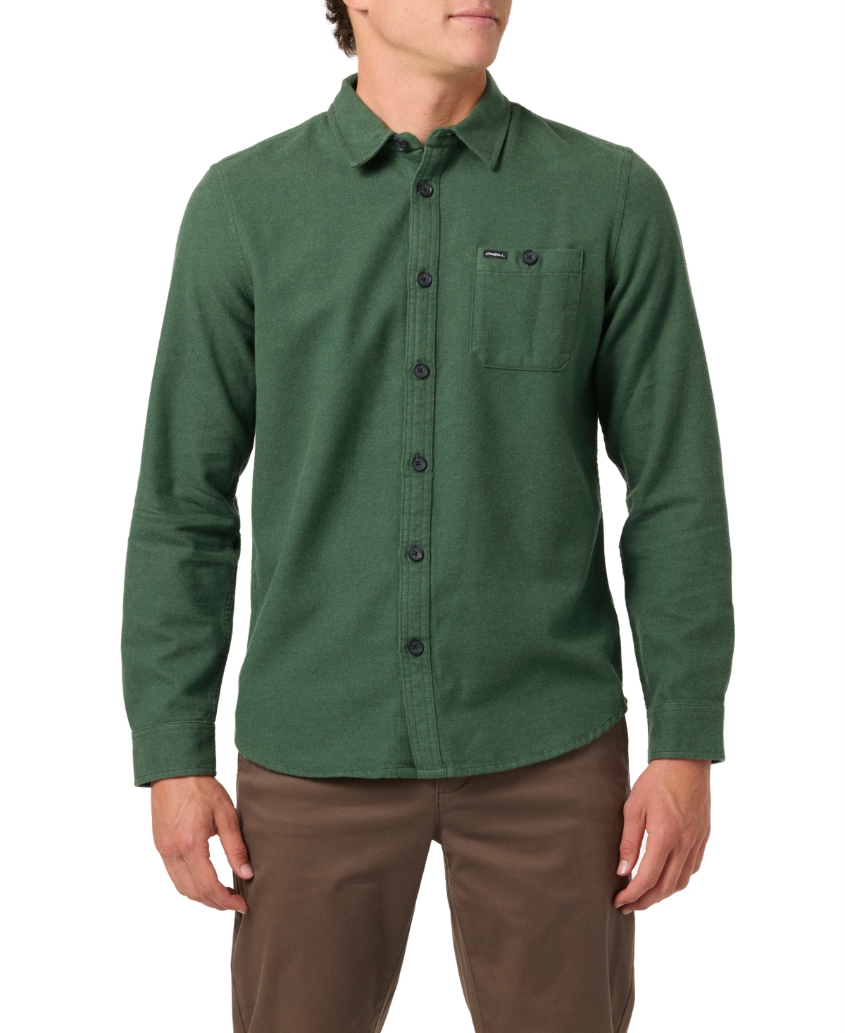 Click here for ONeill Mens Regent Flannel Shirt - Cilantro prices