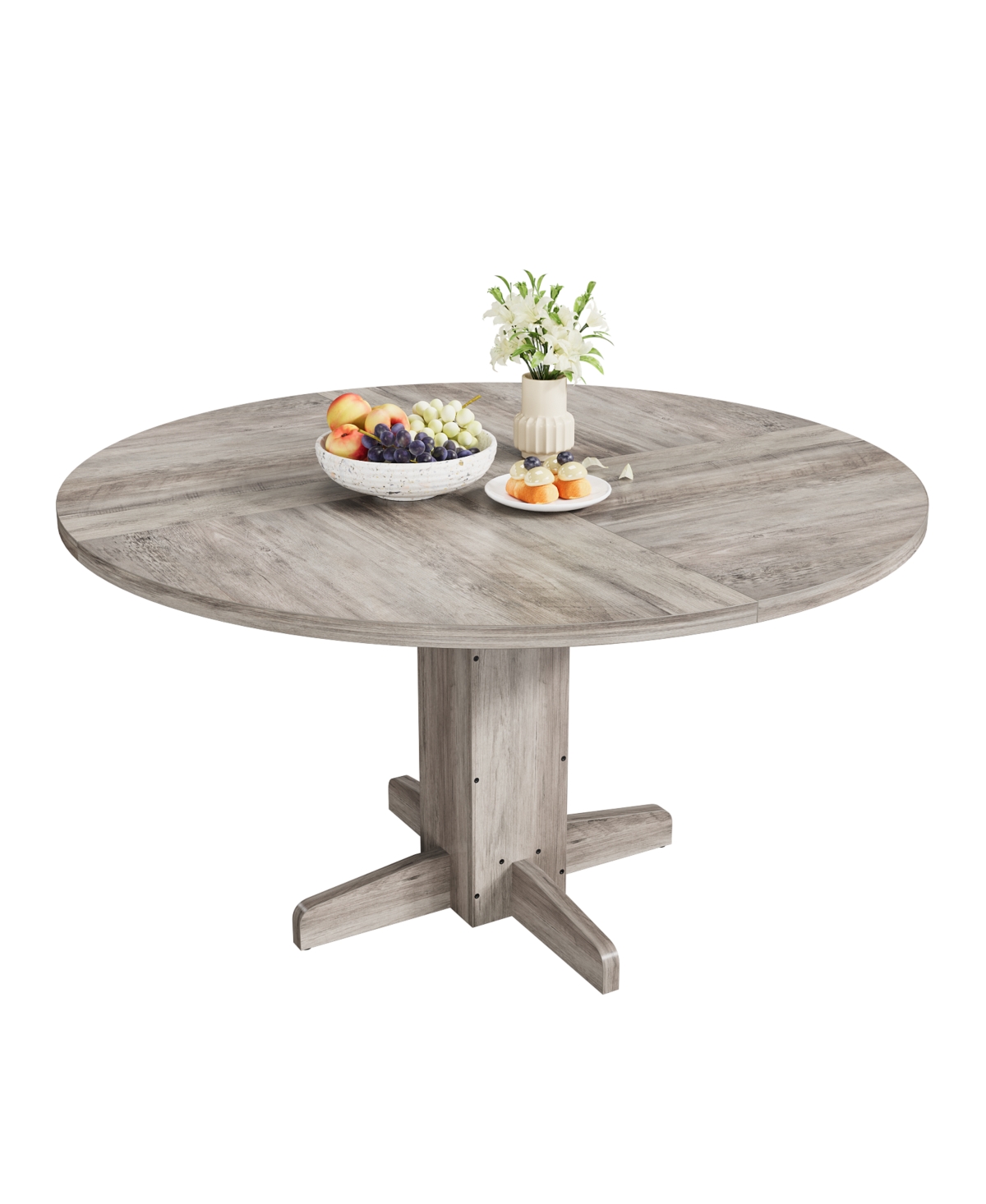 Click here for homfan 47 Inch Round Dining Table for 4 Farmhouse... prices