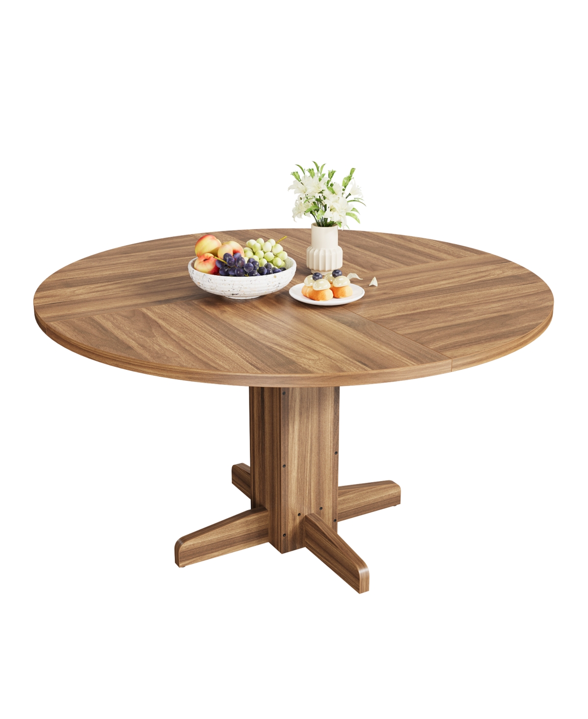 Click here for homfan 47 Inch Round Dining Table for 4 Farmhouse... prices