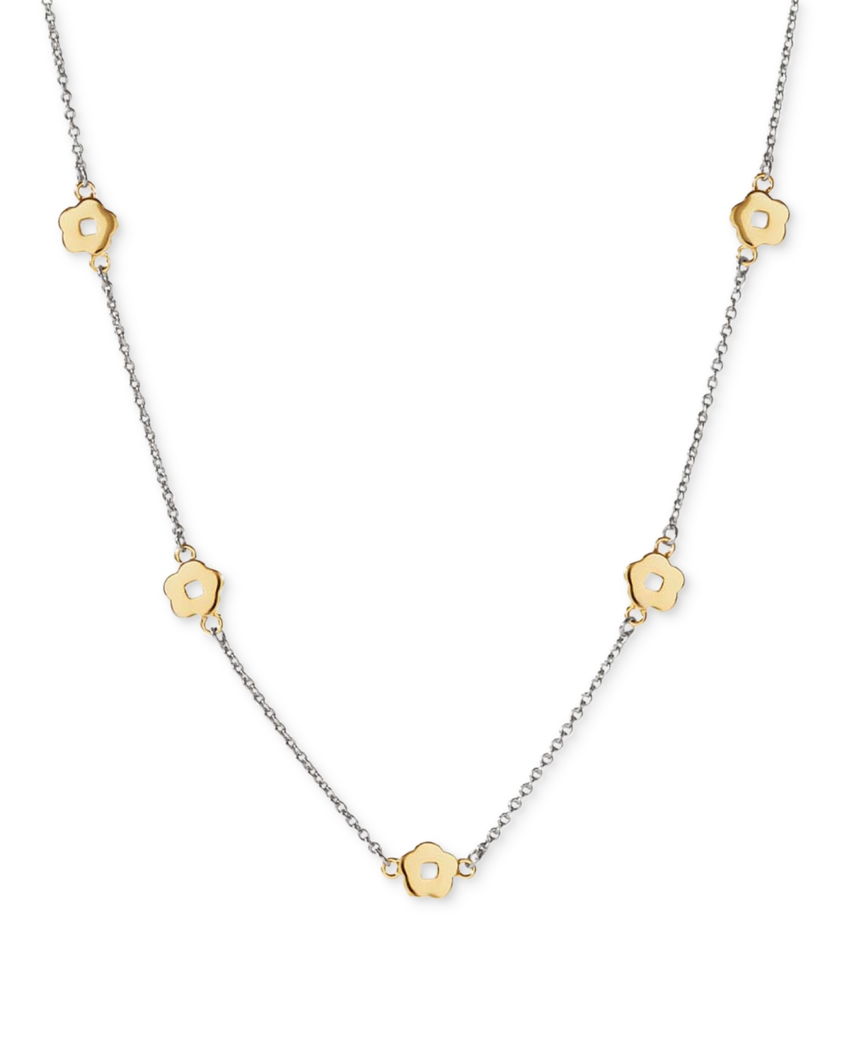 Click here for Ana Luisa Rowena Two-Tone Flower Necklace - Two-To... prices