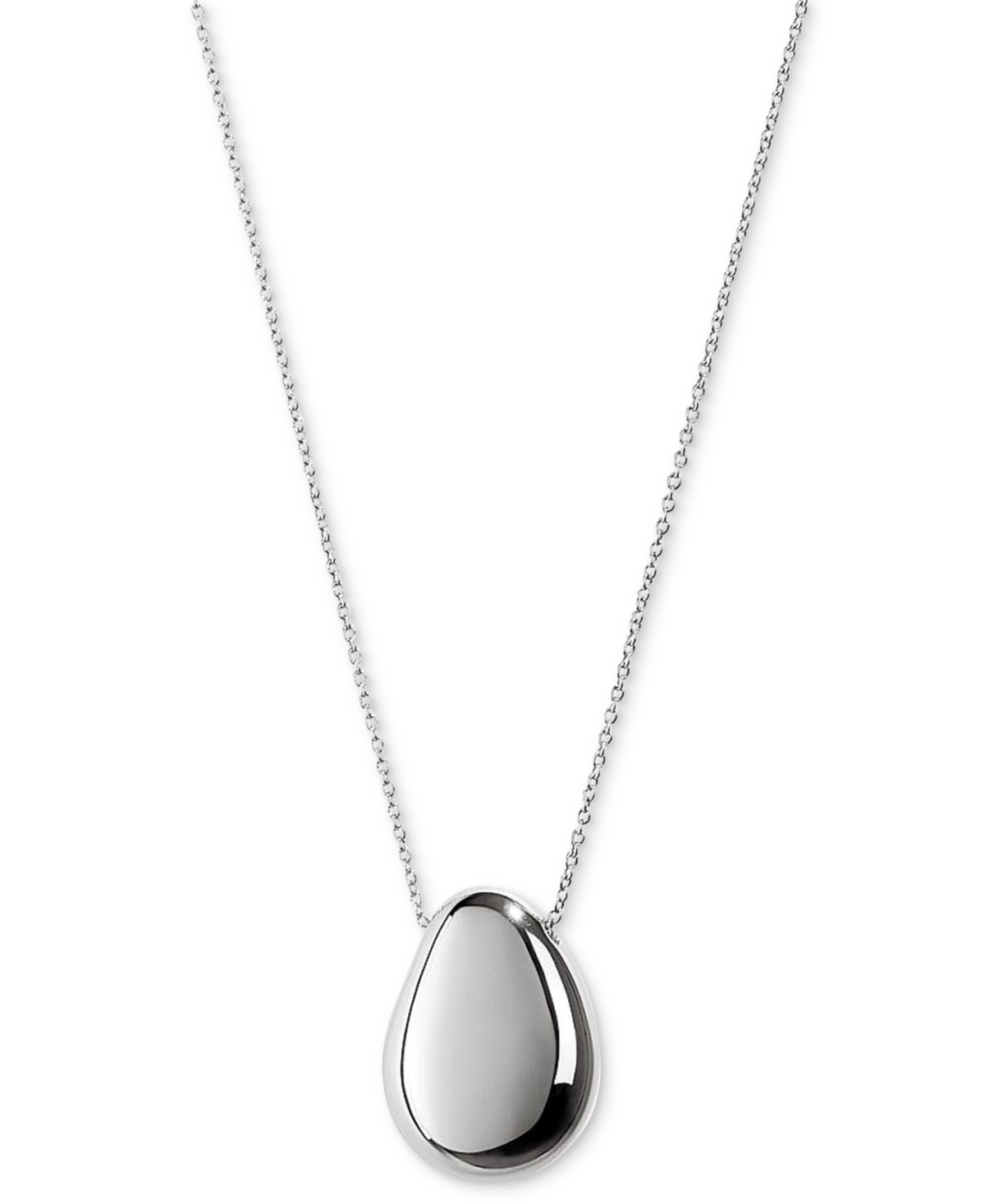 Click here for Ana Luisa Pebble Rhodium-Plated Pendant Necklace -... prices