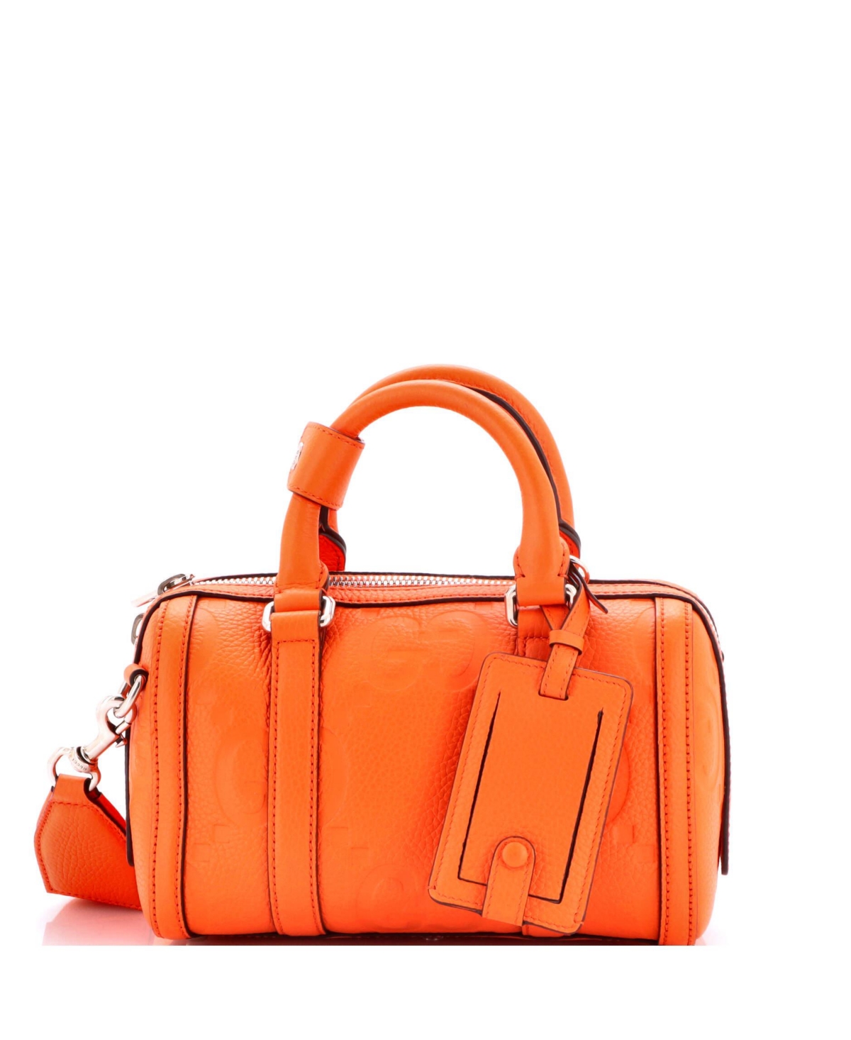 Click here for Pre-Owned Gucci Mini Duffle Bag Jumbo Gg Embossed... prices