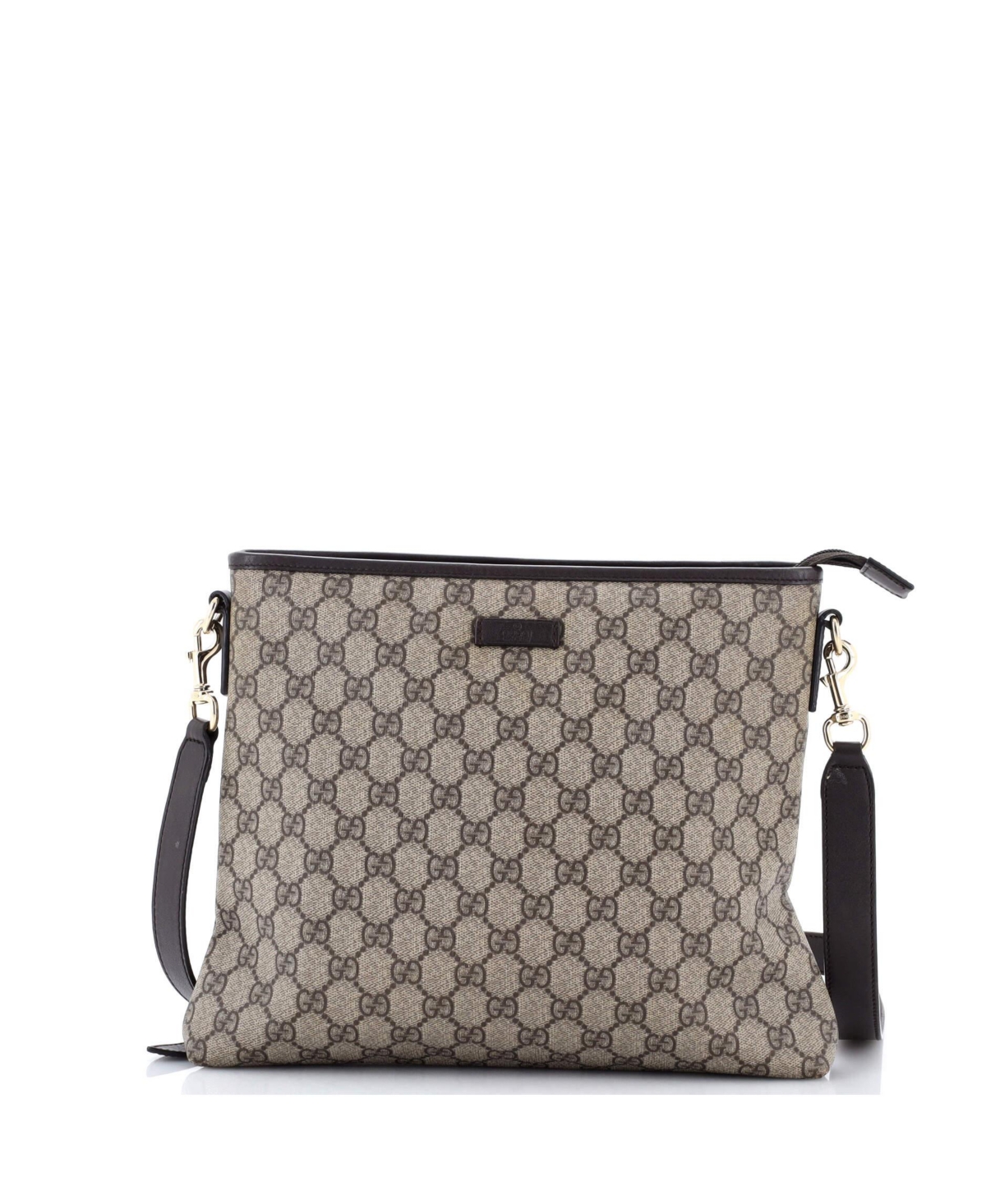 Click here for Pre-Owned Gucci Medium Zip Top Messenger Bag Gg Co... prices