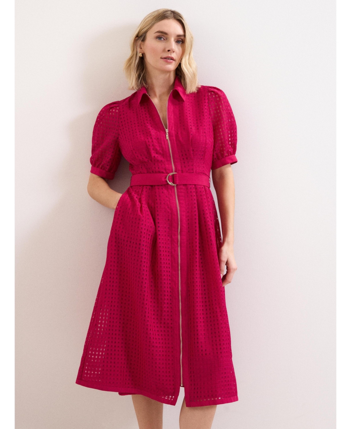 Click here for Phase Eight Womens Carey Belted Midi Shirt Dress prices