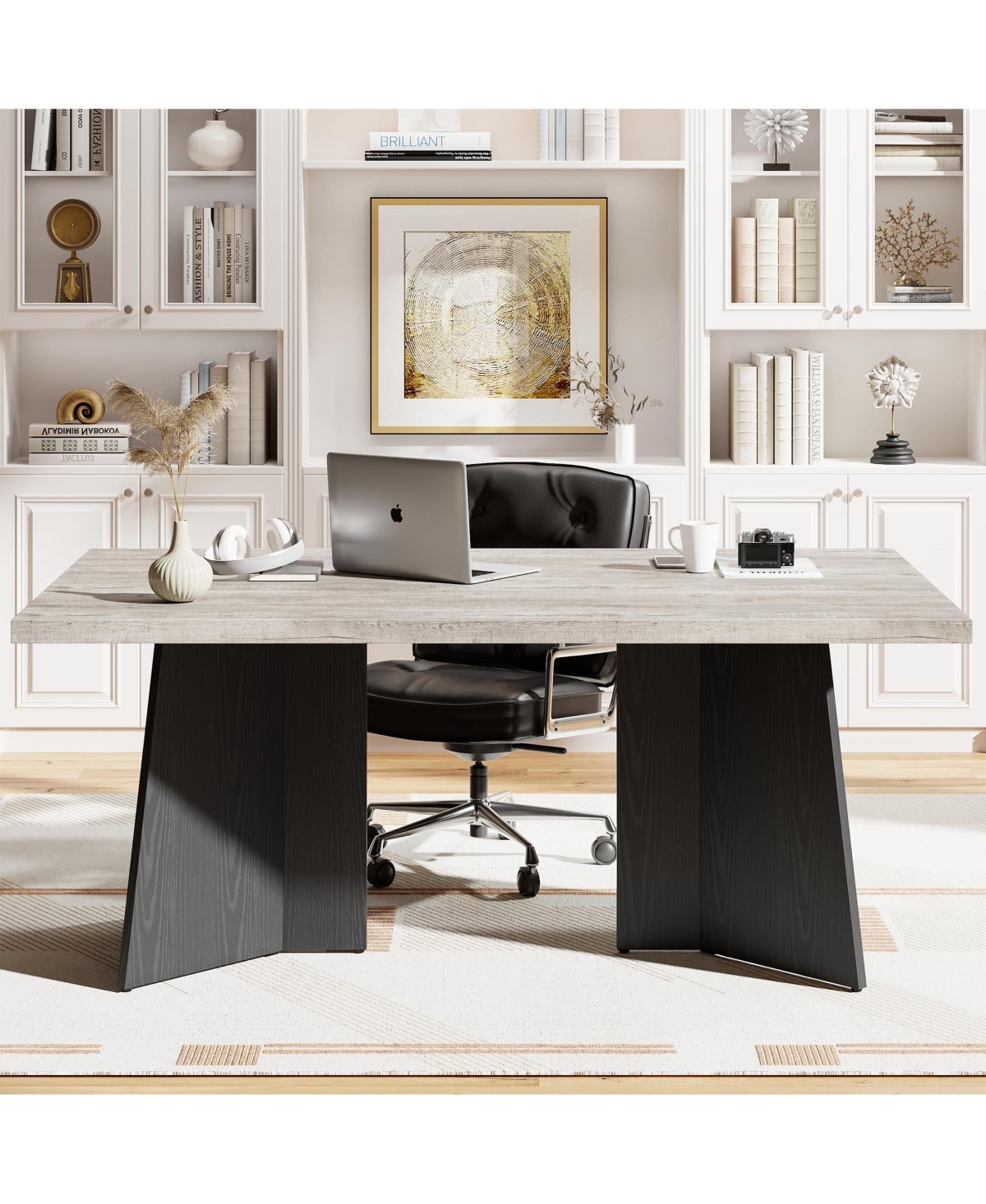 Click here for gaomon 4-6 Person 63 Farmhouse Rectangular Dining... prices