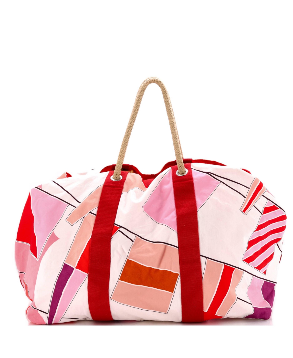 Click here for Pre-Owned HERMES Large Drapeaux Au Vent Bag Printe... prices