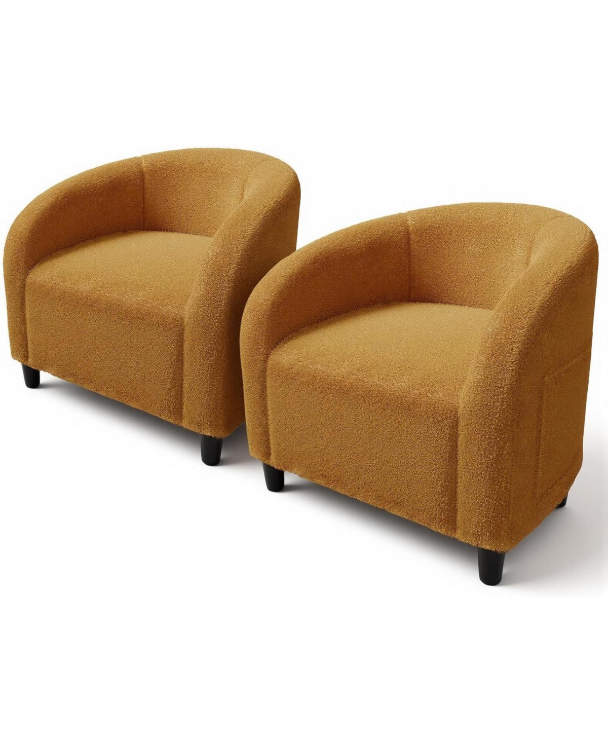 Click here for gaomon Accent Barrel Chair Set of 2 Boucle Club Ch... prices