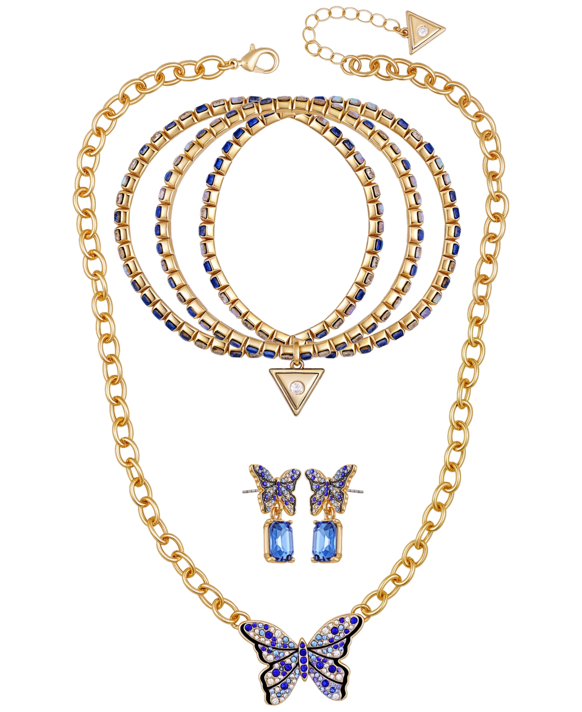 Click here for Guess 3-Pc. Gold-Tone Necklace  Bracelet & Stud Ea... prices
