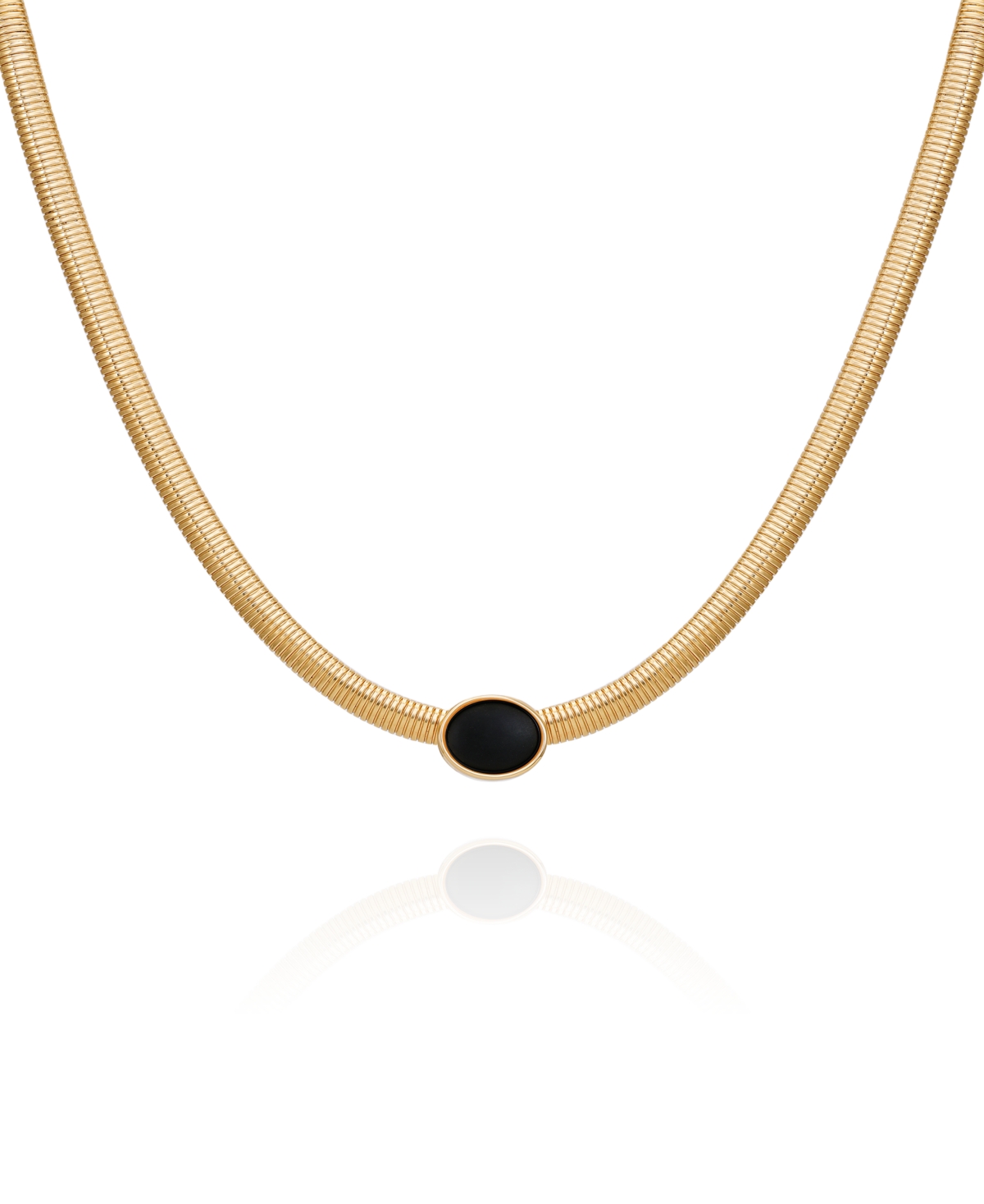 Click here for Guess Black Cat Eye Gold-Tone Collar Necklace - Go... prices
