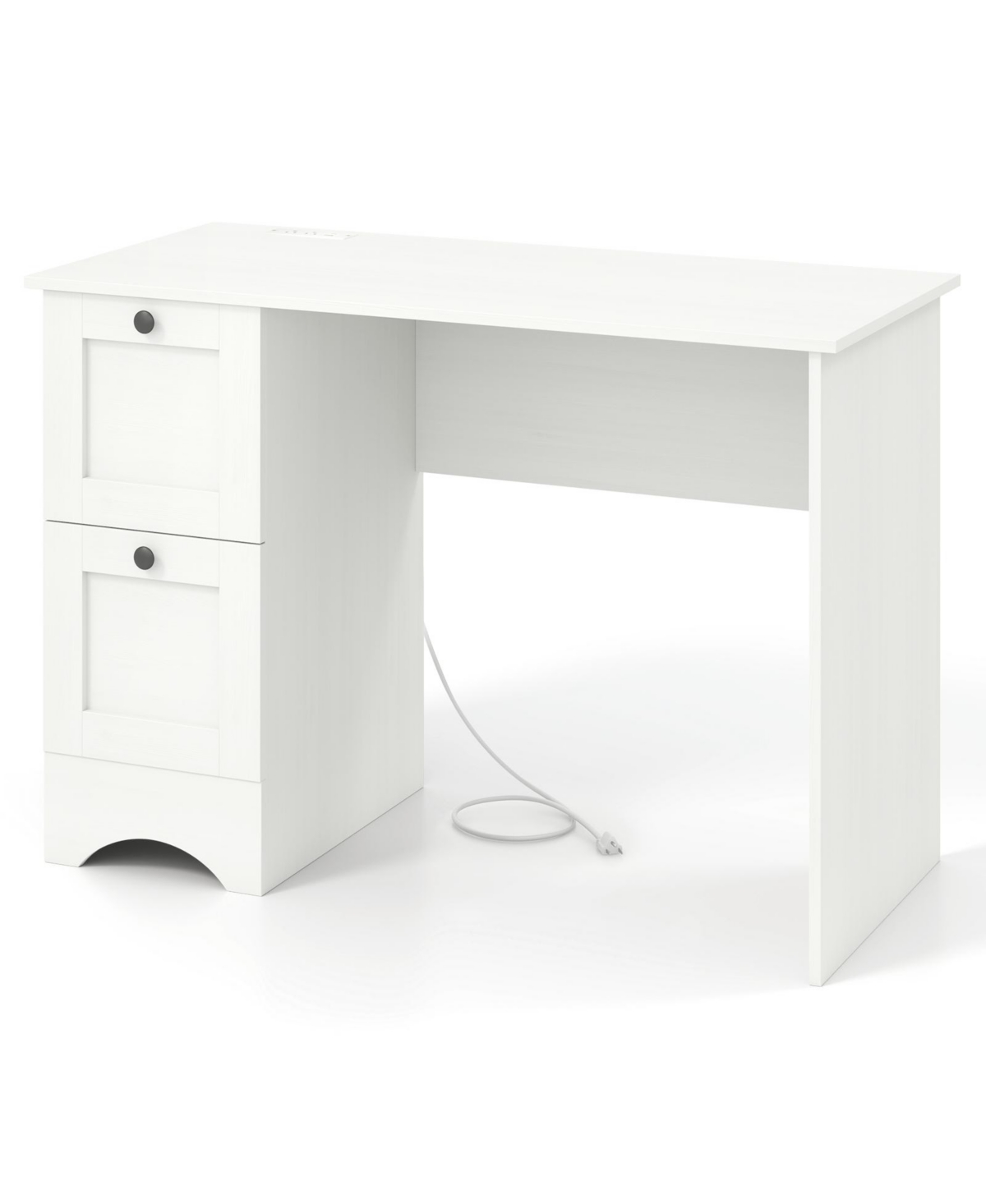 Click here for Gouun Computer Desk with 2 Drawers and Power Outle... prices