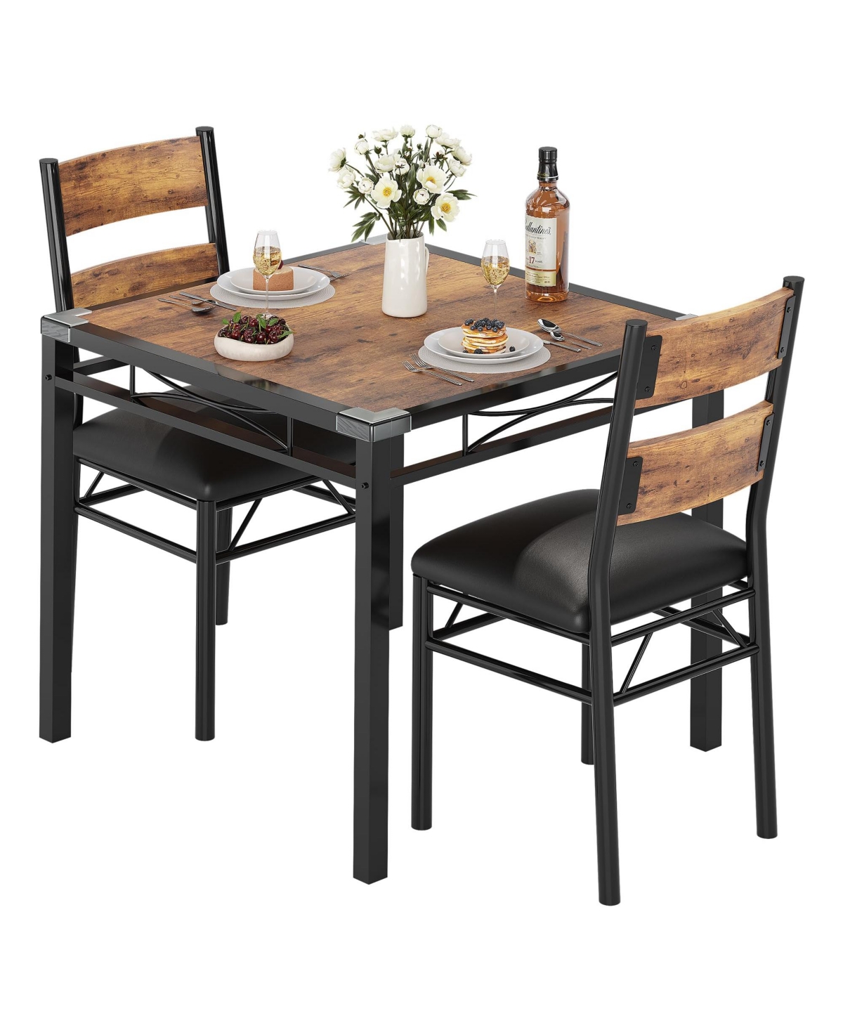 Click here for gaomon 2-Person Dining Table Set with Padded Chair... prices