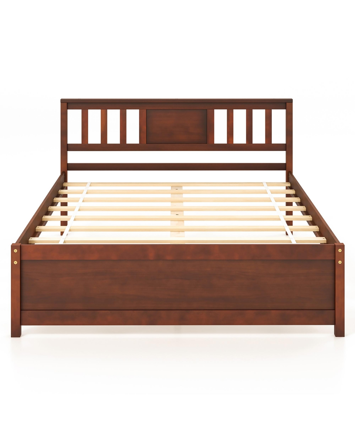 Click here for Gymax Bed Frame w/ Headboard Wood Slat Support No... prices
