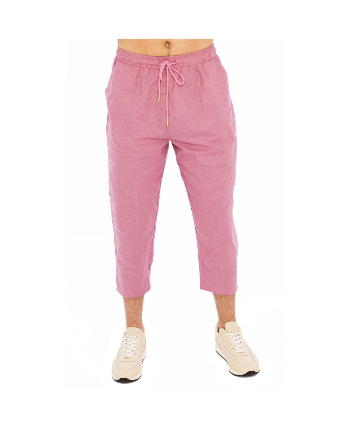 Click here for Dai Moda Mens Jin YahYa Linen Drawstring Pant - Ma... prices