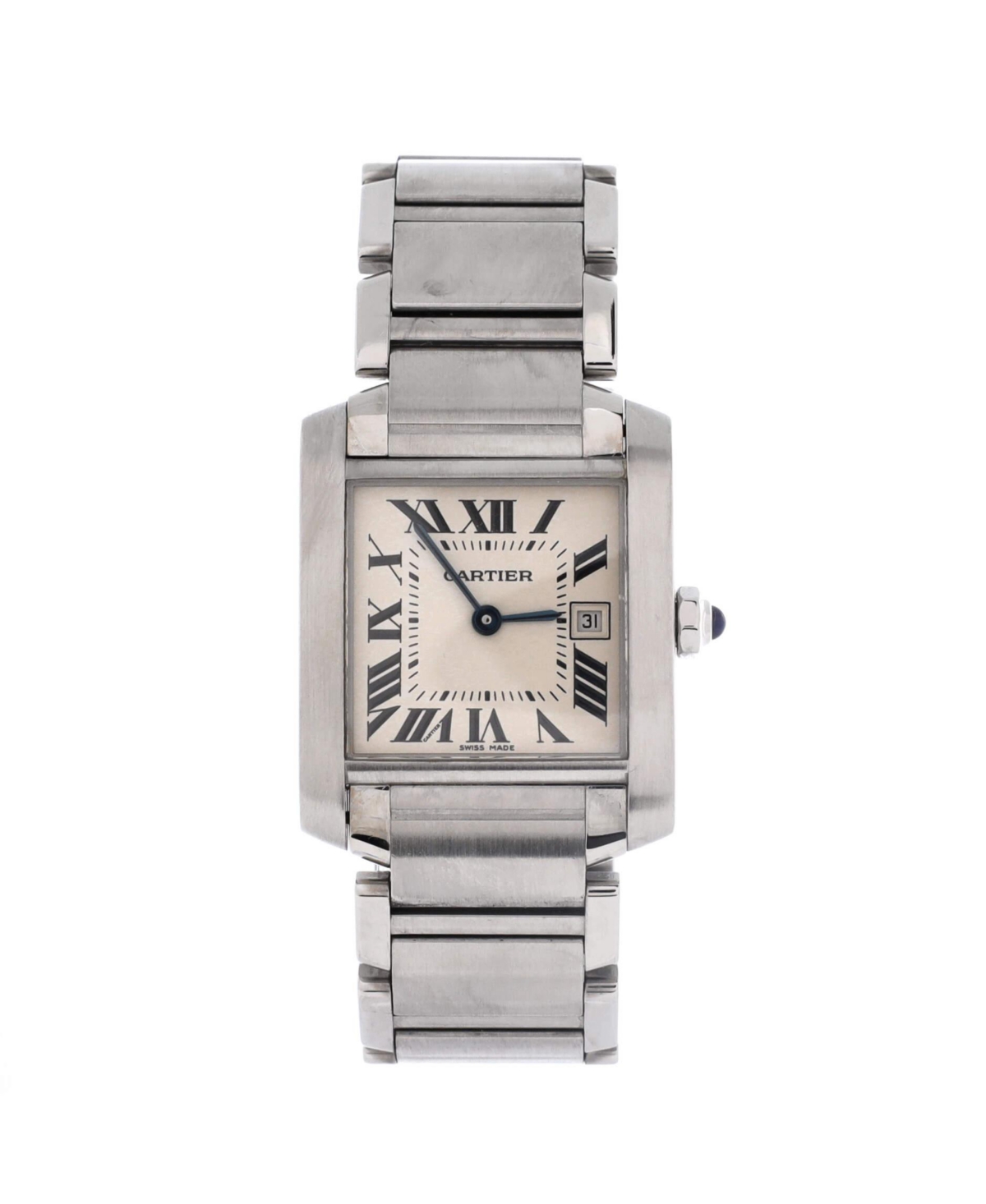 Click here for Pre-Owned Cartier Tank Francaise Quartz Watch in S... prices
