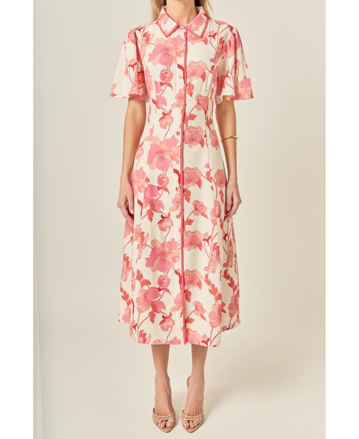 Click here for English Factory Womens A-Line Mini Shirt Dress - P... prices