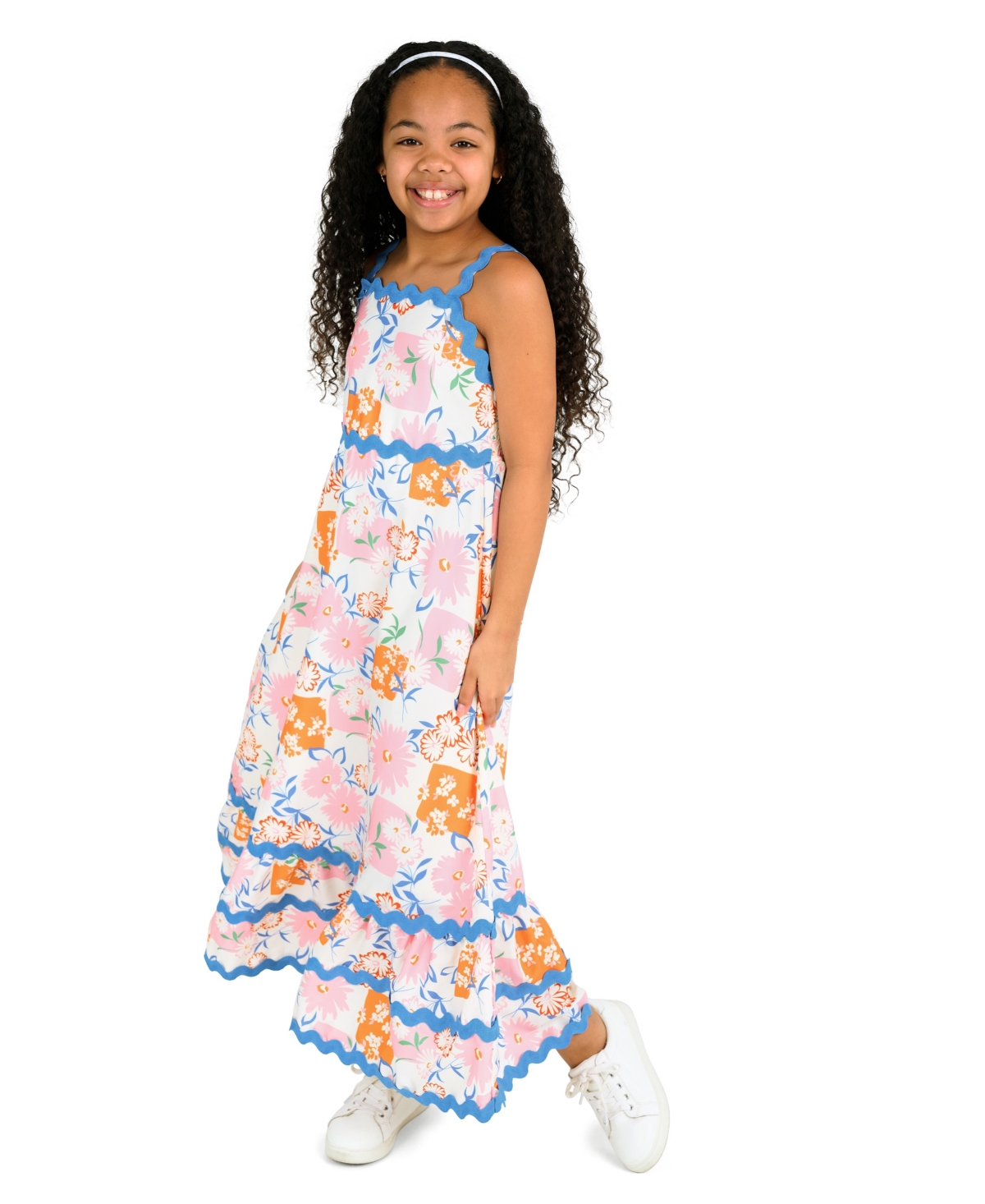 Click here for Rare Editions Girls 7-16 Sateen Tropical Ric Rac S... prices
