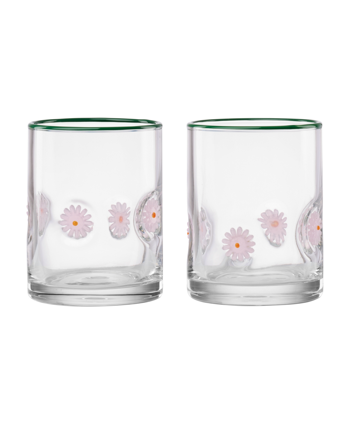 Click here for Oneida 24 Seven Flower Tumbler  Set of 2 - Clear prices