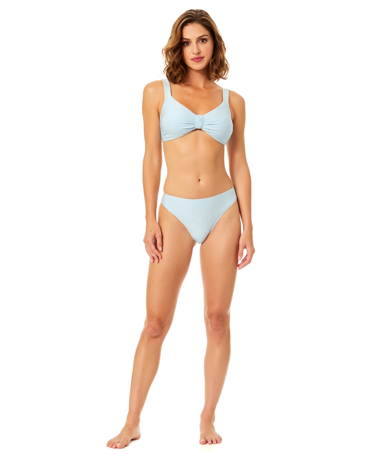 Click here for CeCe Womens V-Neck Adjustable Straps Knot Bikini T... prices