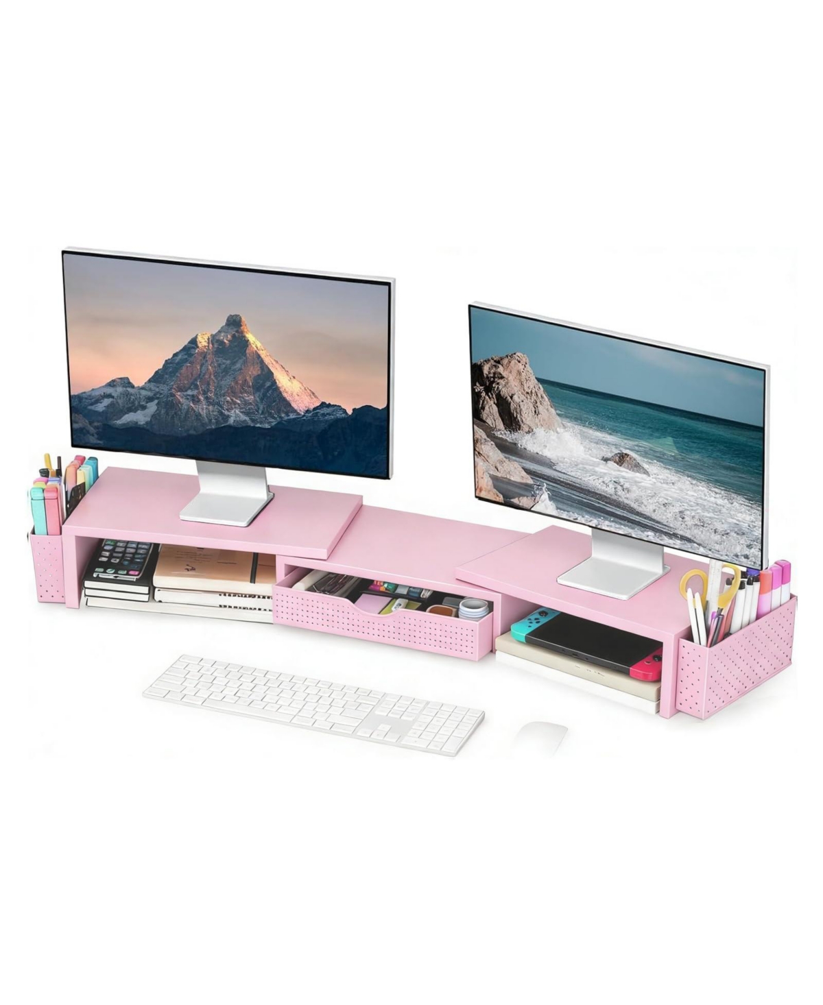 Click here for Gnuadz Metal Monitor Stand Riser Drawer Pen Holder... prices