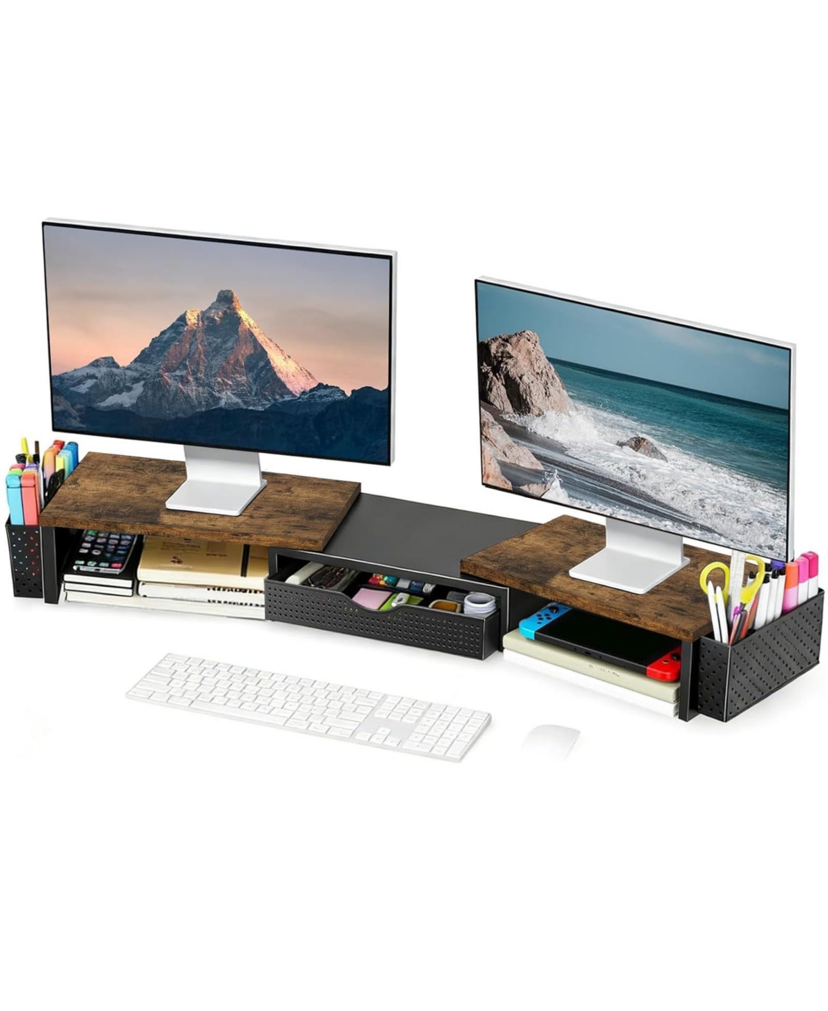 Click here for Gnuadz Metal Monitor Stand Riser Drawer Pen Holder... prices