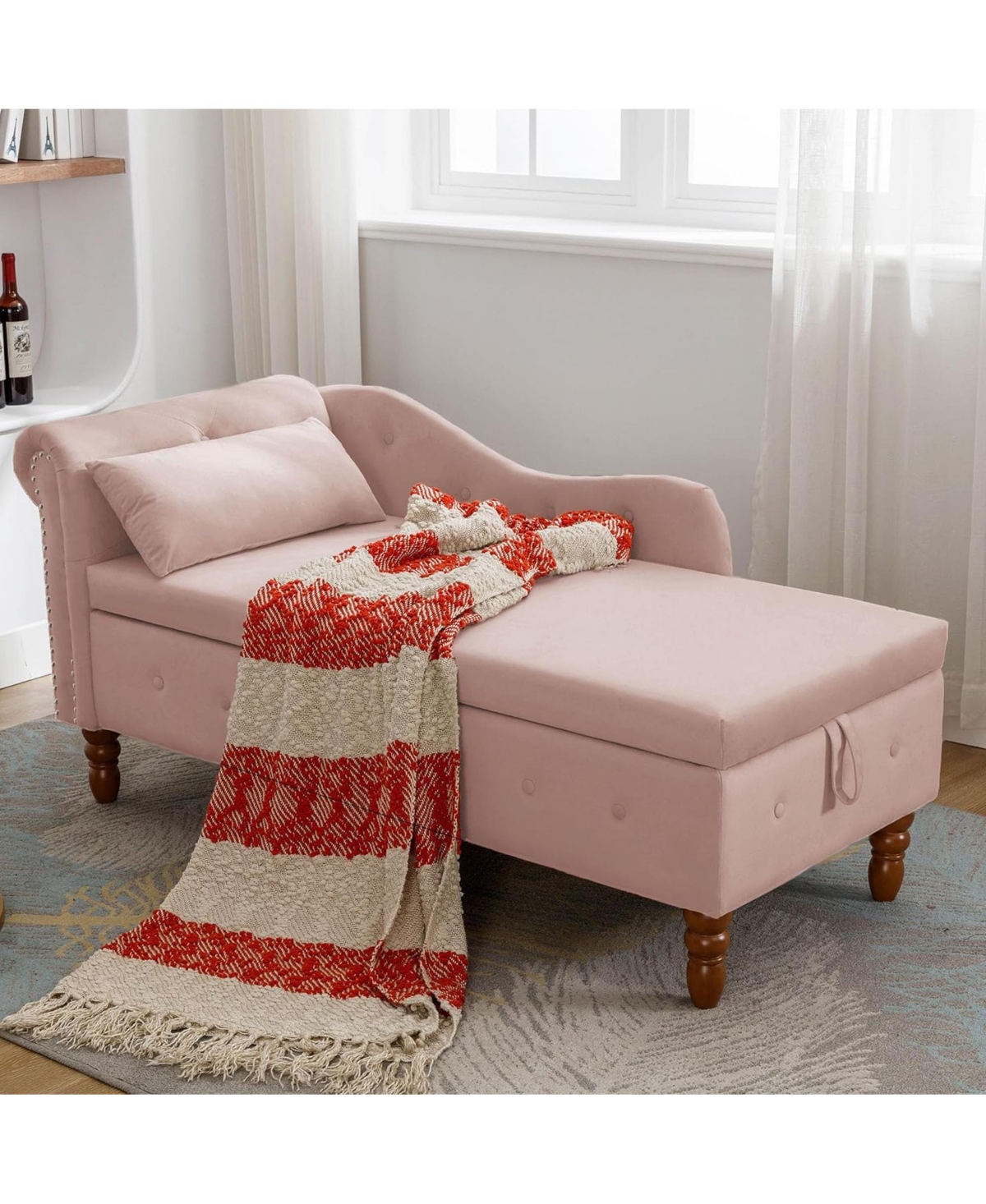 Click here for Rainsken Luxury Velvet Upholstered Lounge Chaise... prices