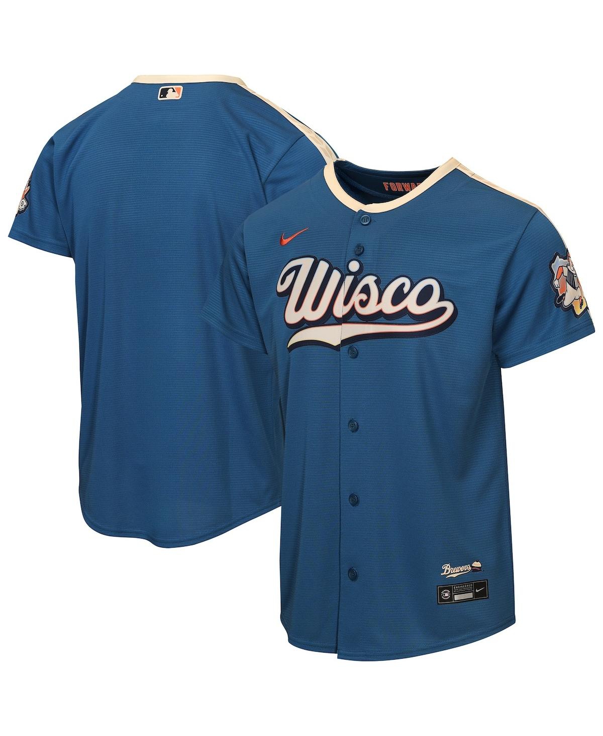 Click here for Nike Big Boys and Girls Blue Milwaukee Brewers 202... prices