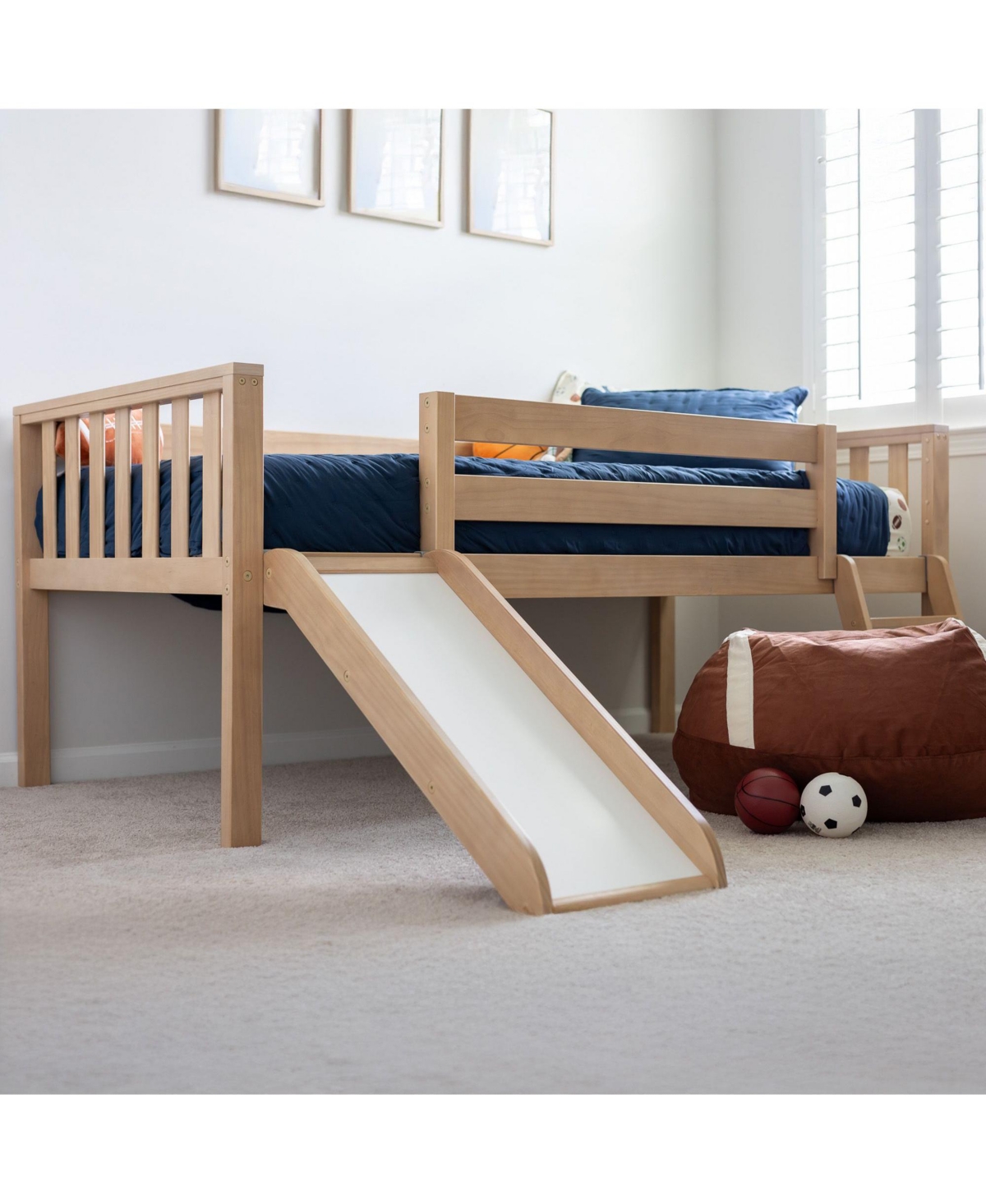 Click here for Max and Lily Soren Ultra Low Loft with Slide - Blo... prices