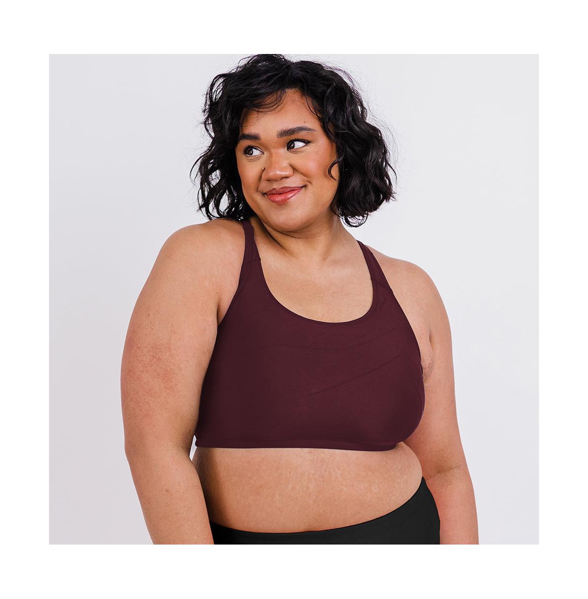 Click here for Calypsa Plus Size Racerback Swim Bra with Removabl... prices