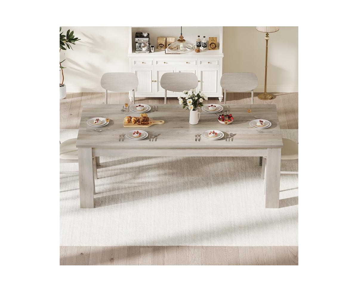Click here for gaomon 4-6 Person 63 Farmhouse Rectangular Dining... prices