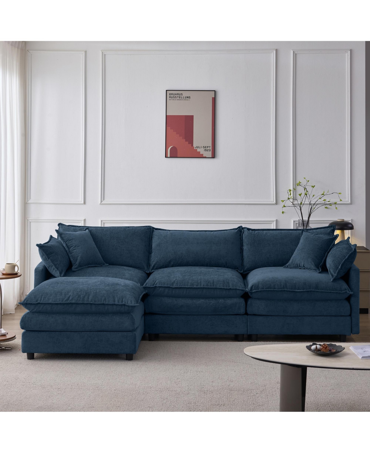 Click here for Rainsken 105-inch L Shape Modular Sofa  Chenille F... prices