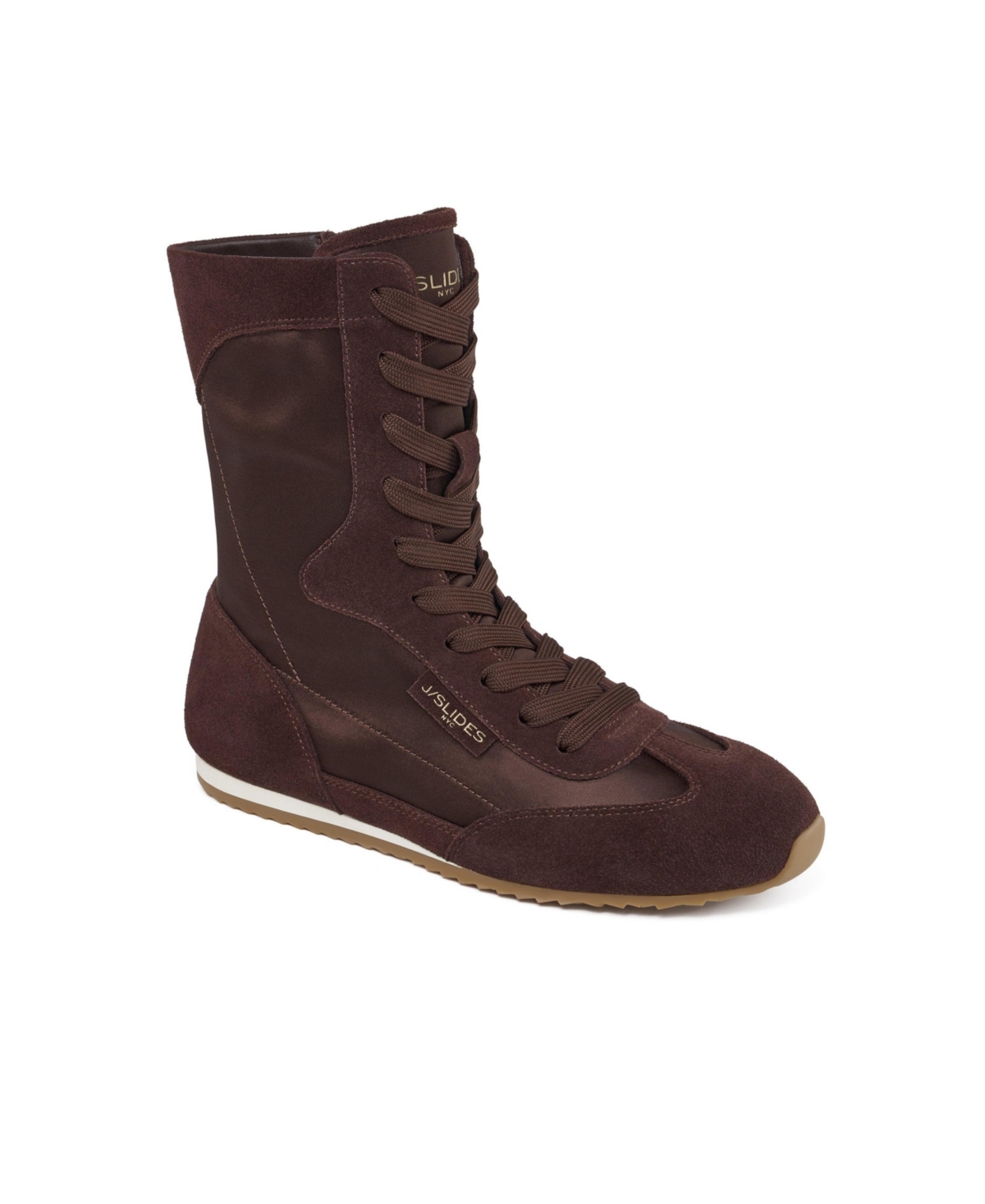 Click here for JSlides Womens Phoenix High Top Sneaker - Dark Bro... prices