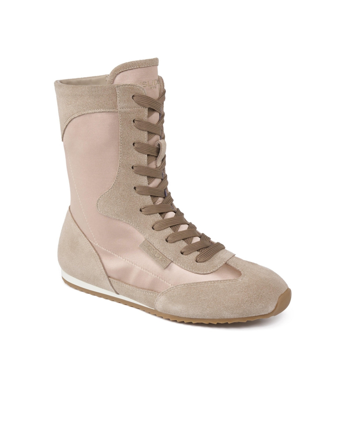 Click here for JSlides Womens Phoenix High Top Sneaker - Beige prices