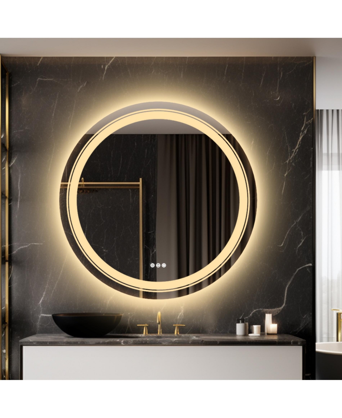 Click here for Luvodi 24 Round Dimmable Wall Mounted Led Bathroom... prices