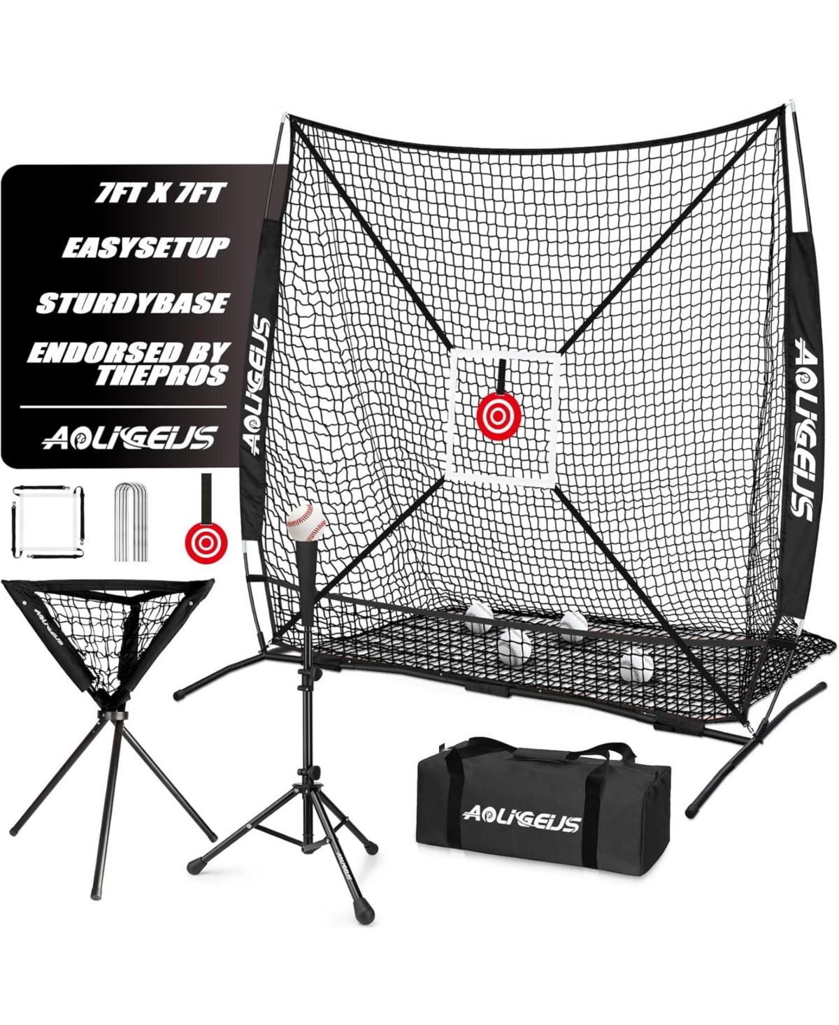 Click here for Aoligeijs Baseball Softball Practice Net with Batt... prices
