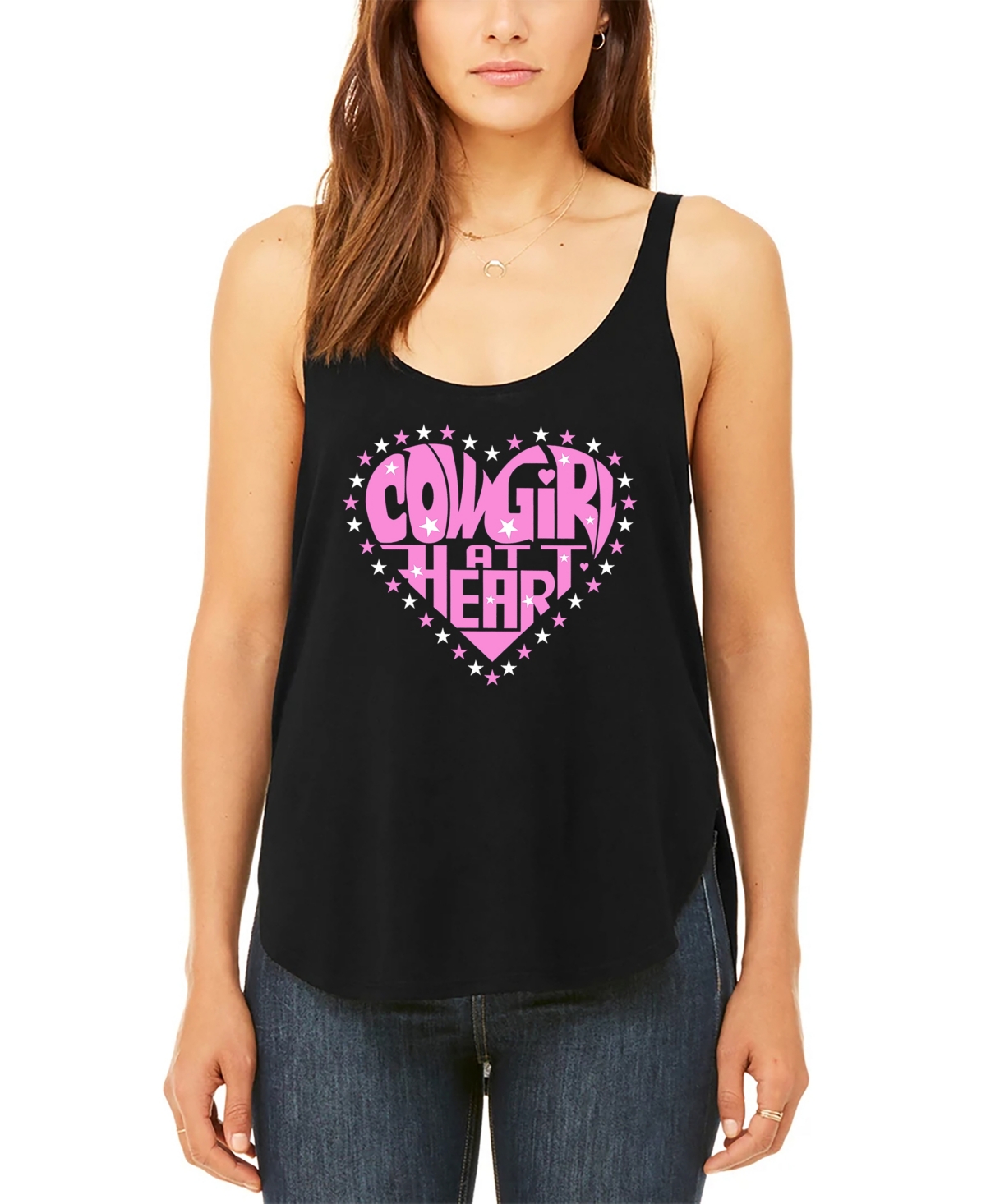 Click here for La Pop Art Womens Cowgirl at Heart Premium Word Ar... prices