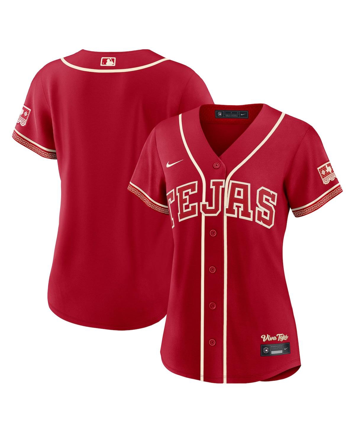 Click here for Nike Womens Red Texas Rangers 2026 City Connect St... prices