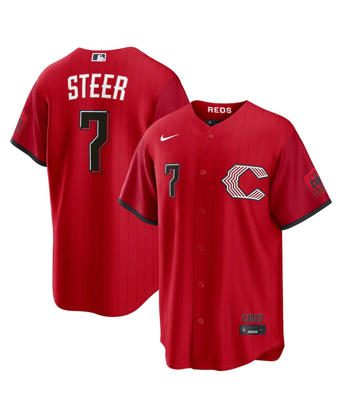 Click here for Nike Mens Spencer Steer Red Cincinnati Reds 2026 C... prices