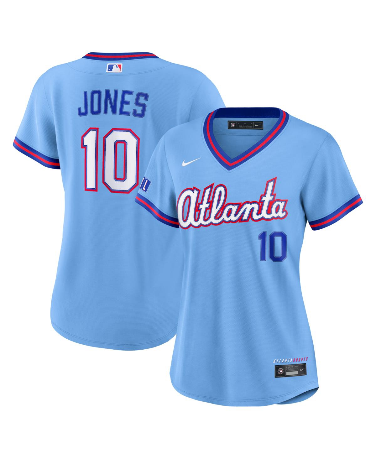 Click here for Nike Womens Chipper Jones Powder Blue Atlanta Brav... prices