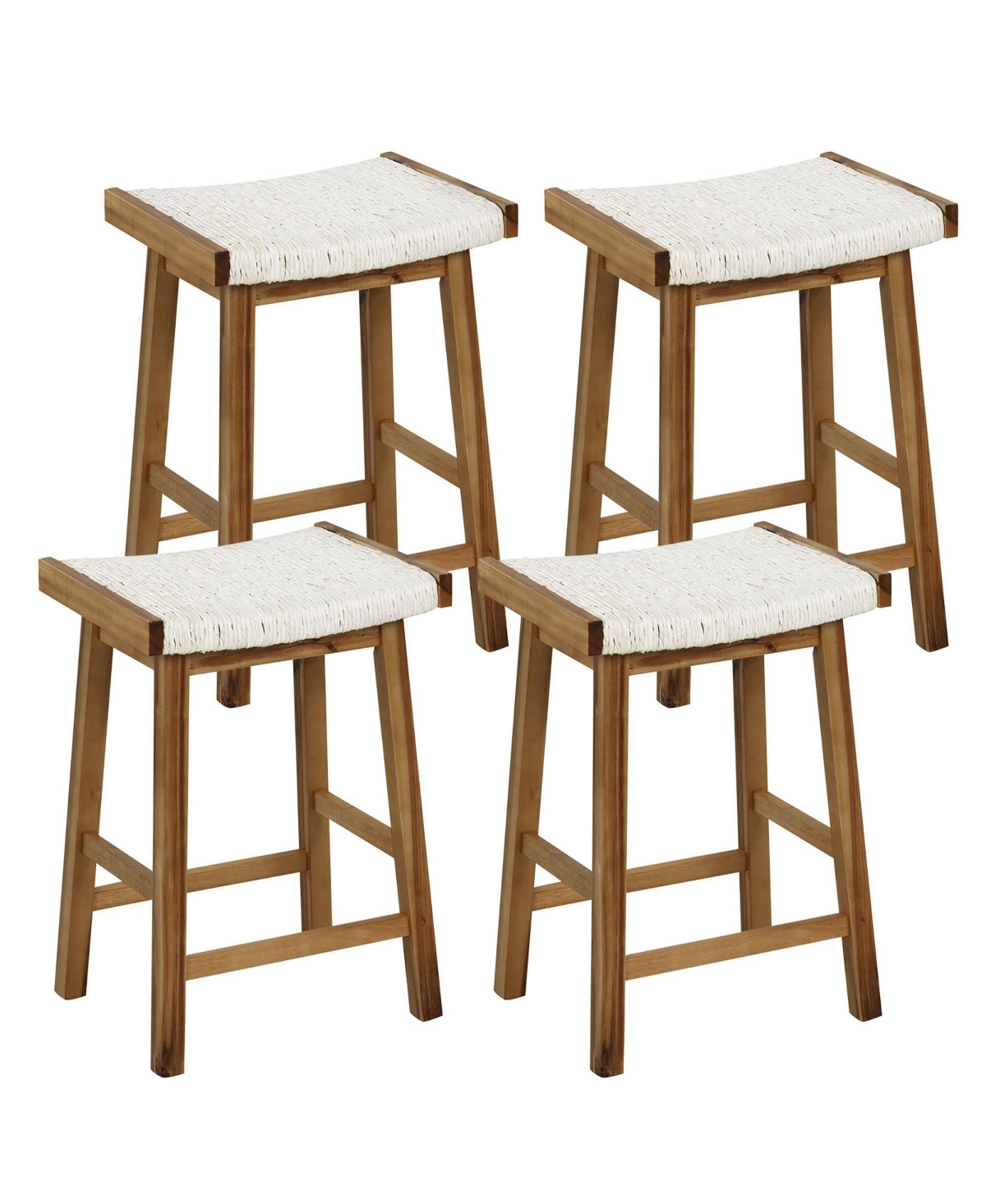 Click here for Gymax Set of 4 Saddle Bar Stools 25.5 Counter Heig... prices