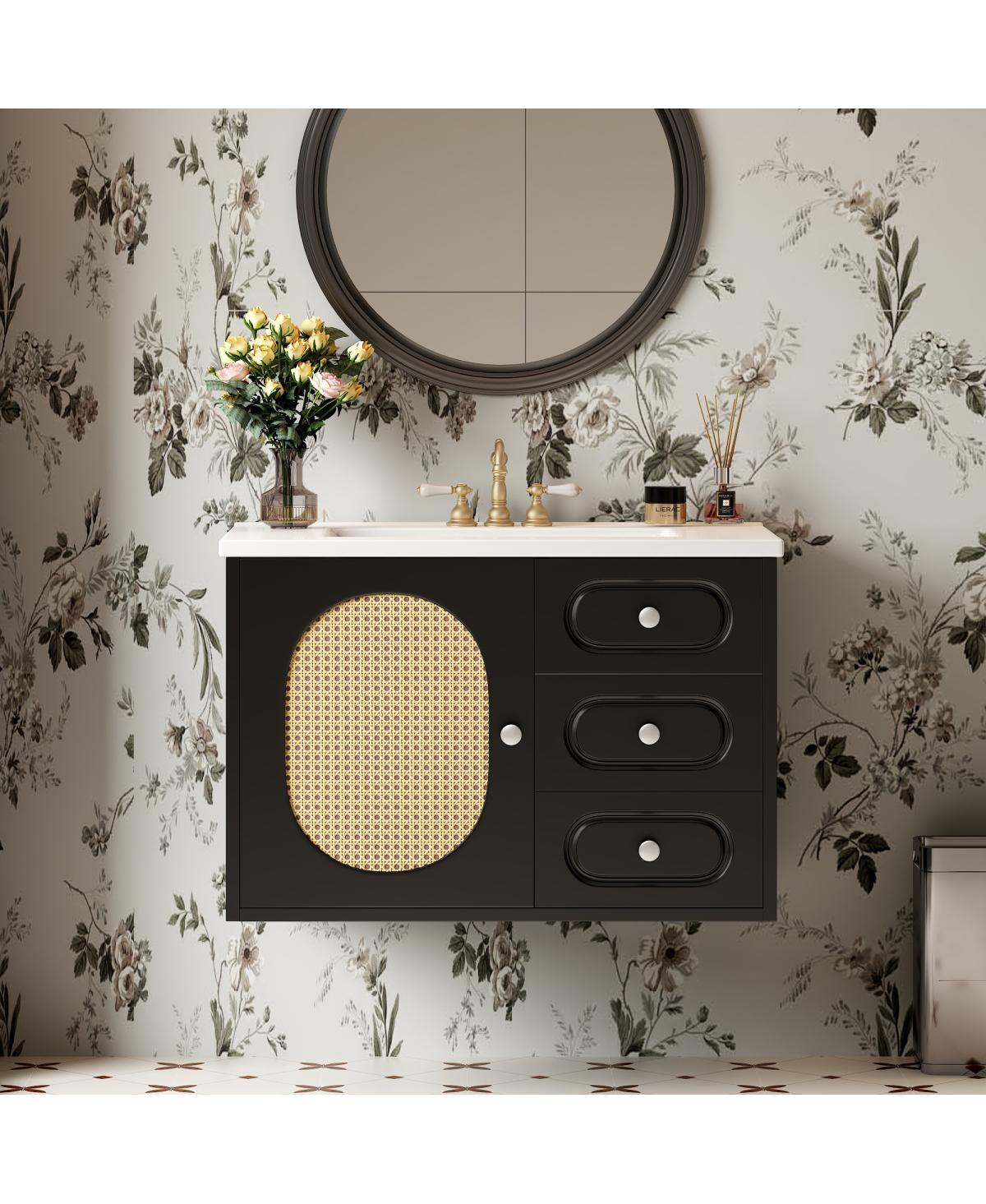 Click here for Sillysis 30 Inch Mid Century Modern Bathroom Vanit... prices