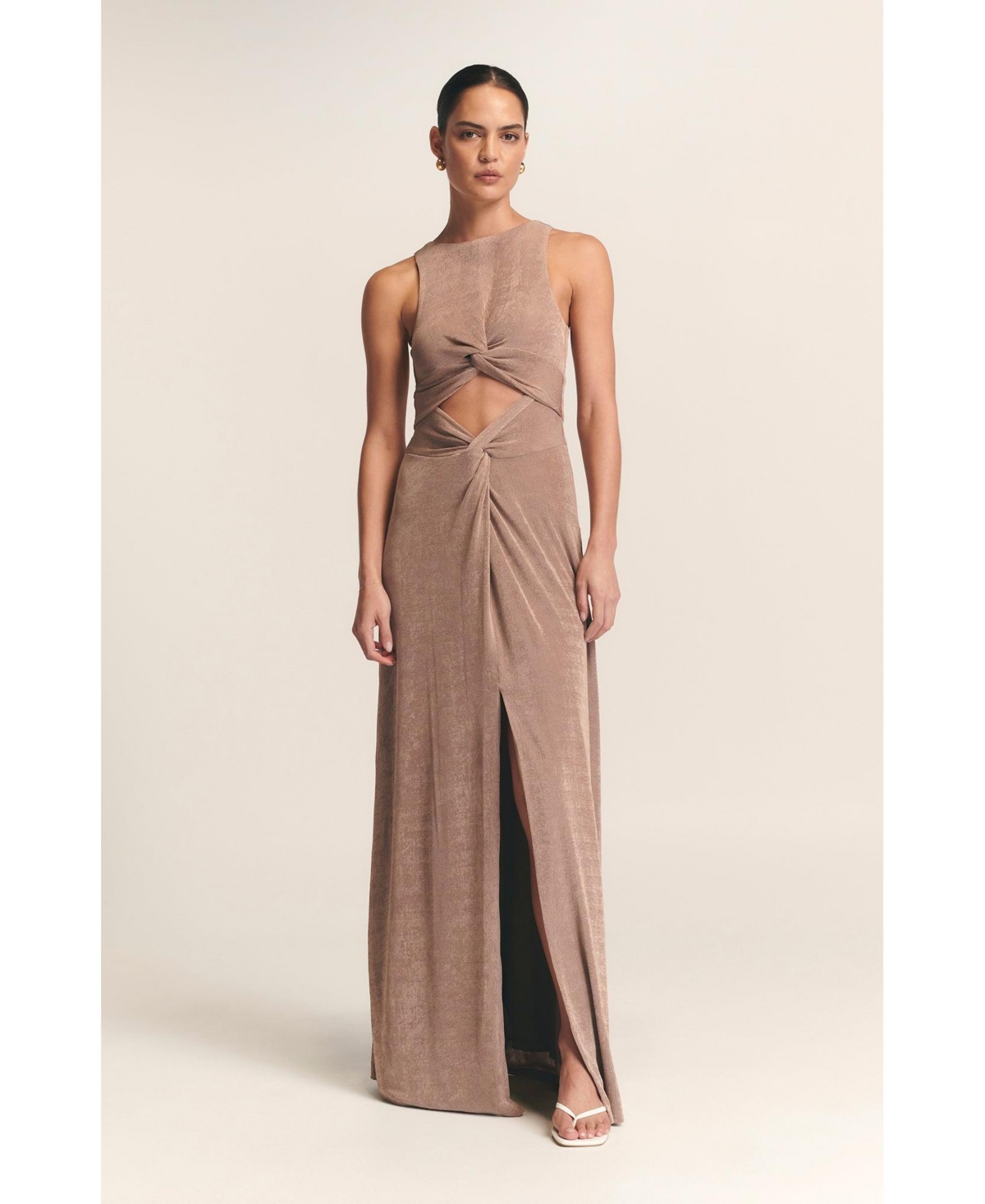 Click here for St Mrlo Womens Malia Maxi Dress - Mocha prices
